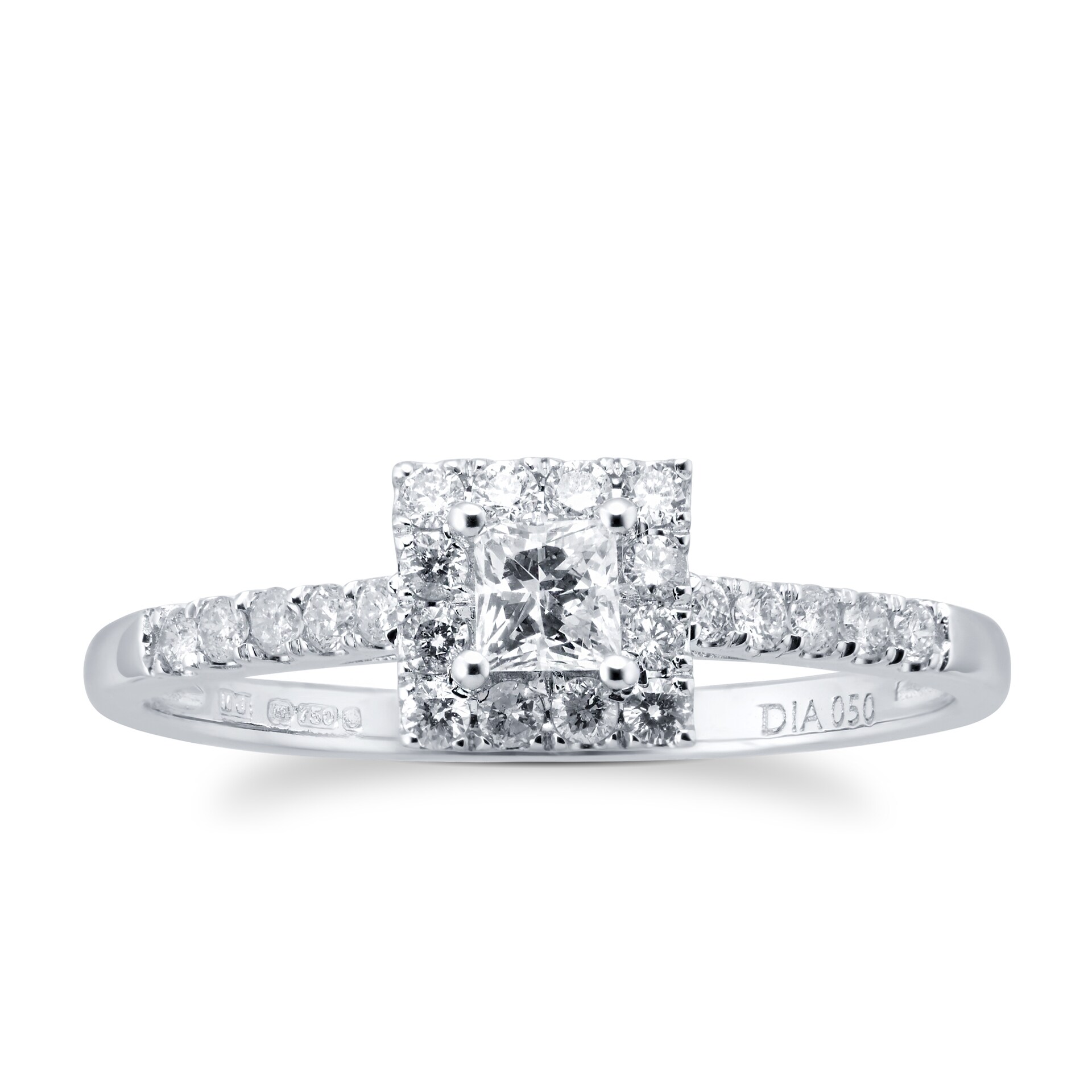 Cluster Engagement Rings, Diamond Cluster Rings, Gold Oval, Square ...