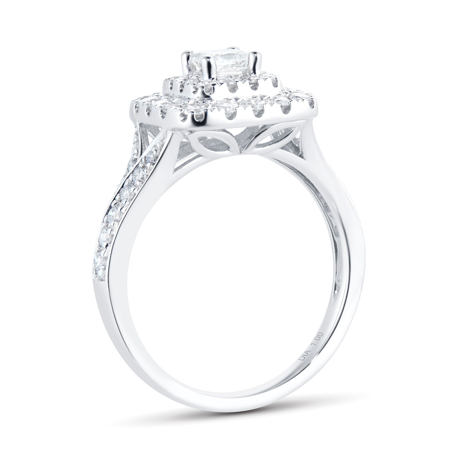 Goldsmiths Platinum 1.20cttw Princess Cut Bridal Set ZA4022DSPT950 ...