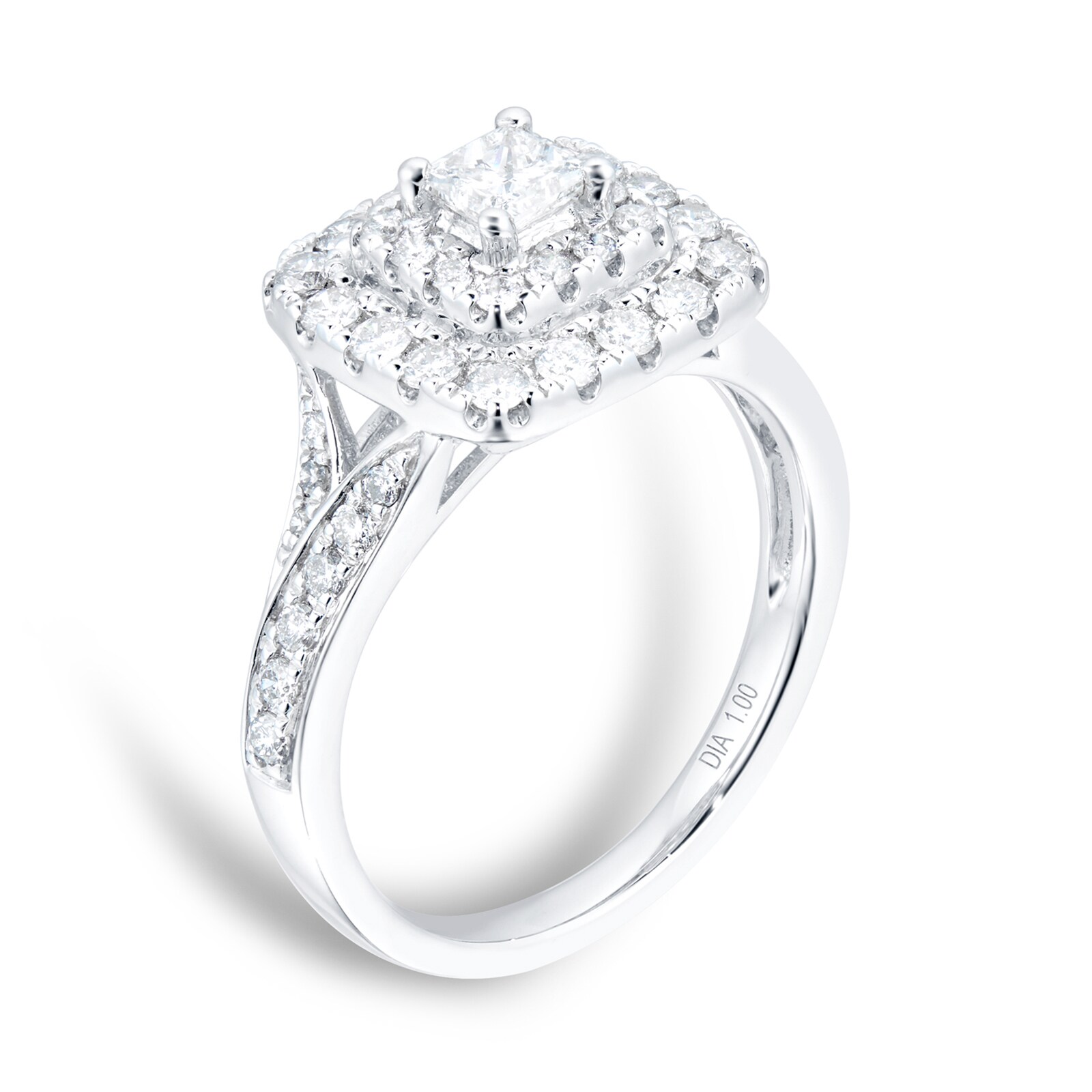 Goldsmiths Platinum 1.20cttw Princess Cut Bridal Set ZA4022DSPT950 ...