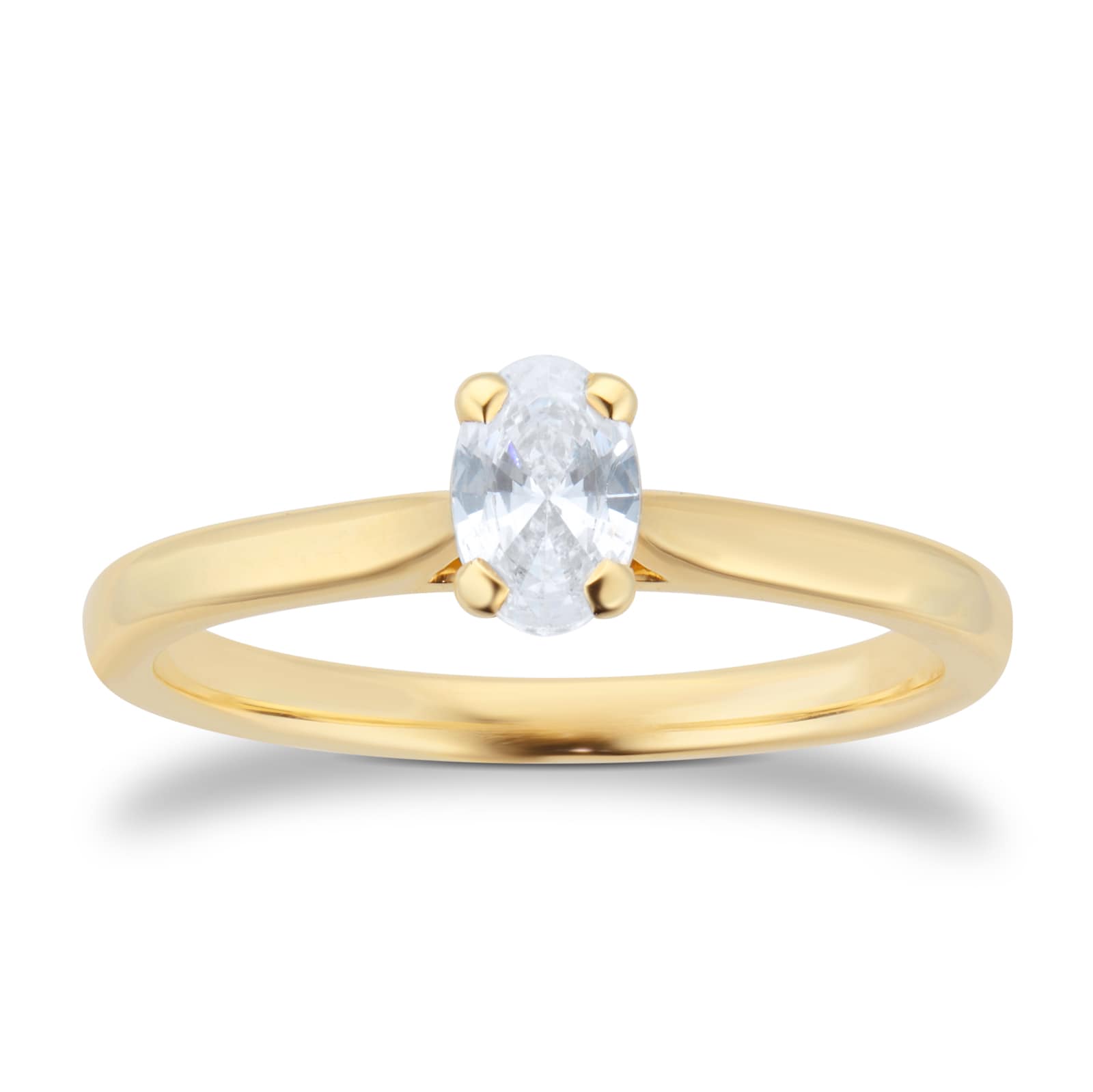 Solitaire Engagement Rings, Round & Oval Single Solitaire Diamond Rings ...