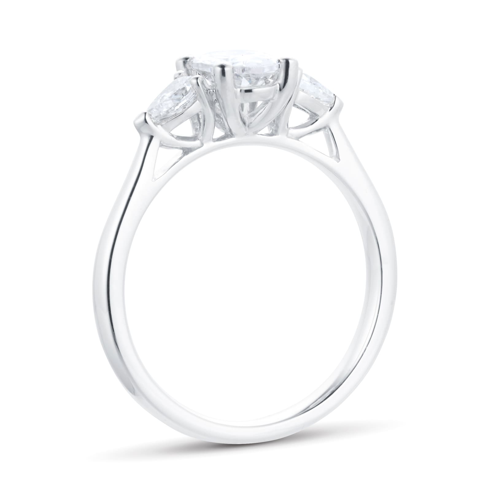 Goldsmiths Platinum 1.00cttw Diamond 3 stone Engagement Ring RX4913PT1 ...