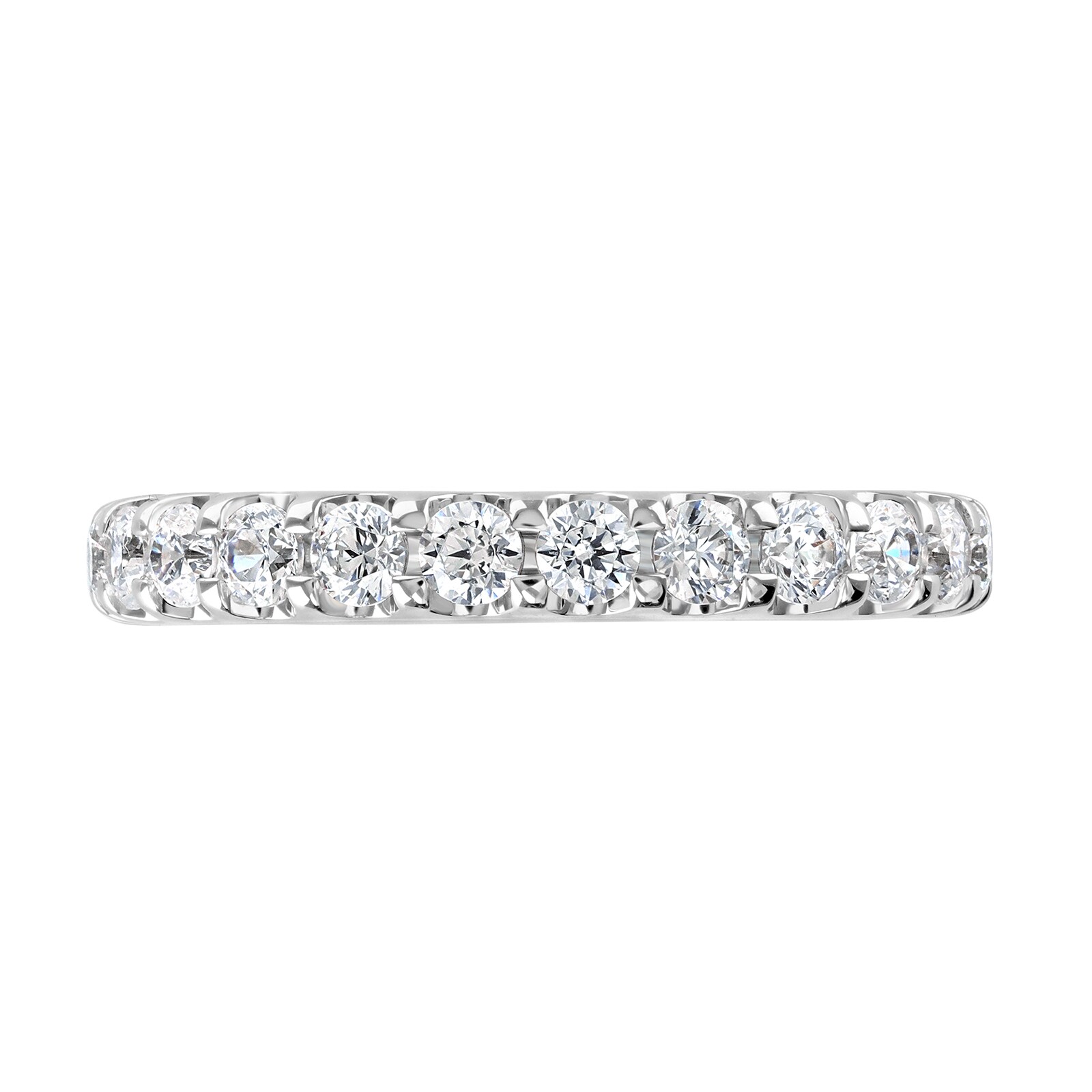 Goldsmiths 18ct White Gold 1.50cttw Brilliant Cut Claw Set Diamond Full Eternity Ring - Ring ...