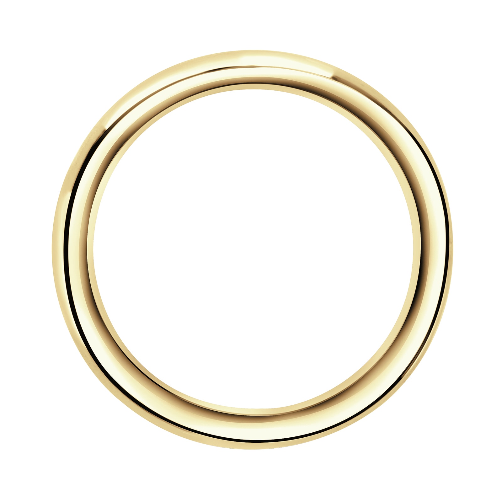 Mappin & Webb 18ct Yellow Gold 3mm Heavy Court Wedding Ring - Ring Size ...