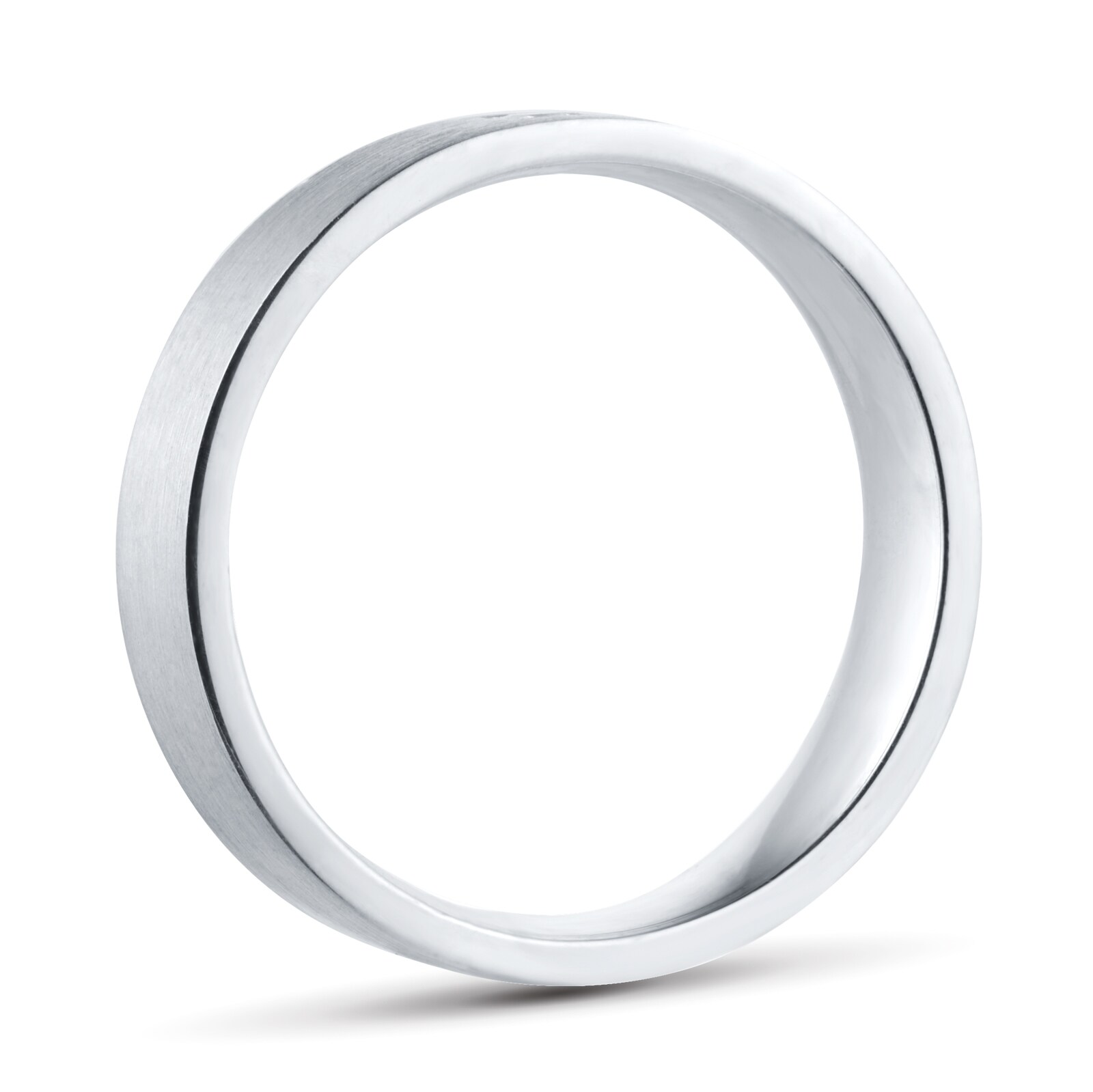 Goldsmiths Platinum 5mm 0.03ct Princess Cut Diamond Flat Court Wedding ...