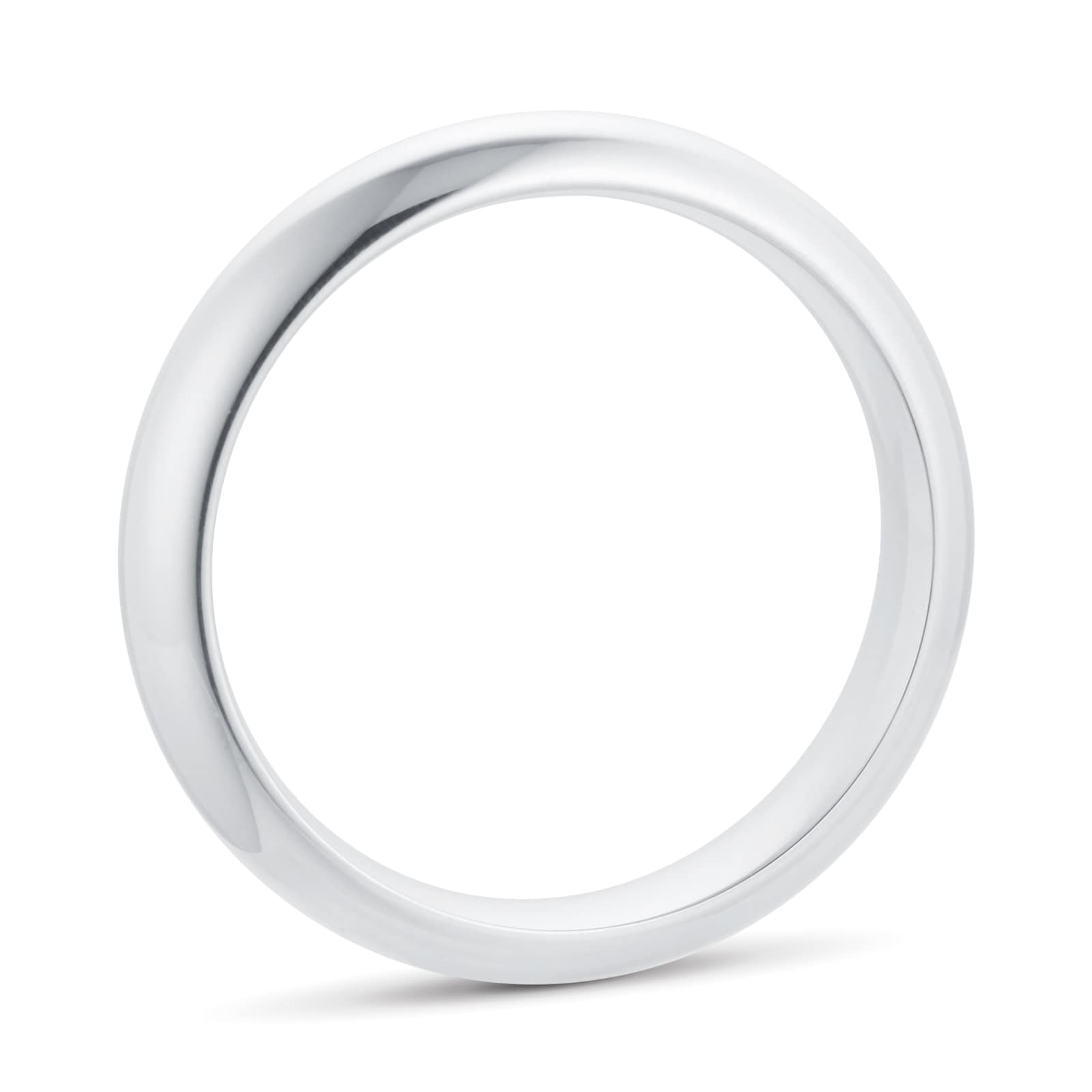 Goldsmiths Platinum 5mm Plain Paris Court Wedding Ring BHDC5.0 | Goldsmiths