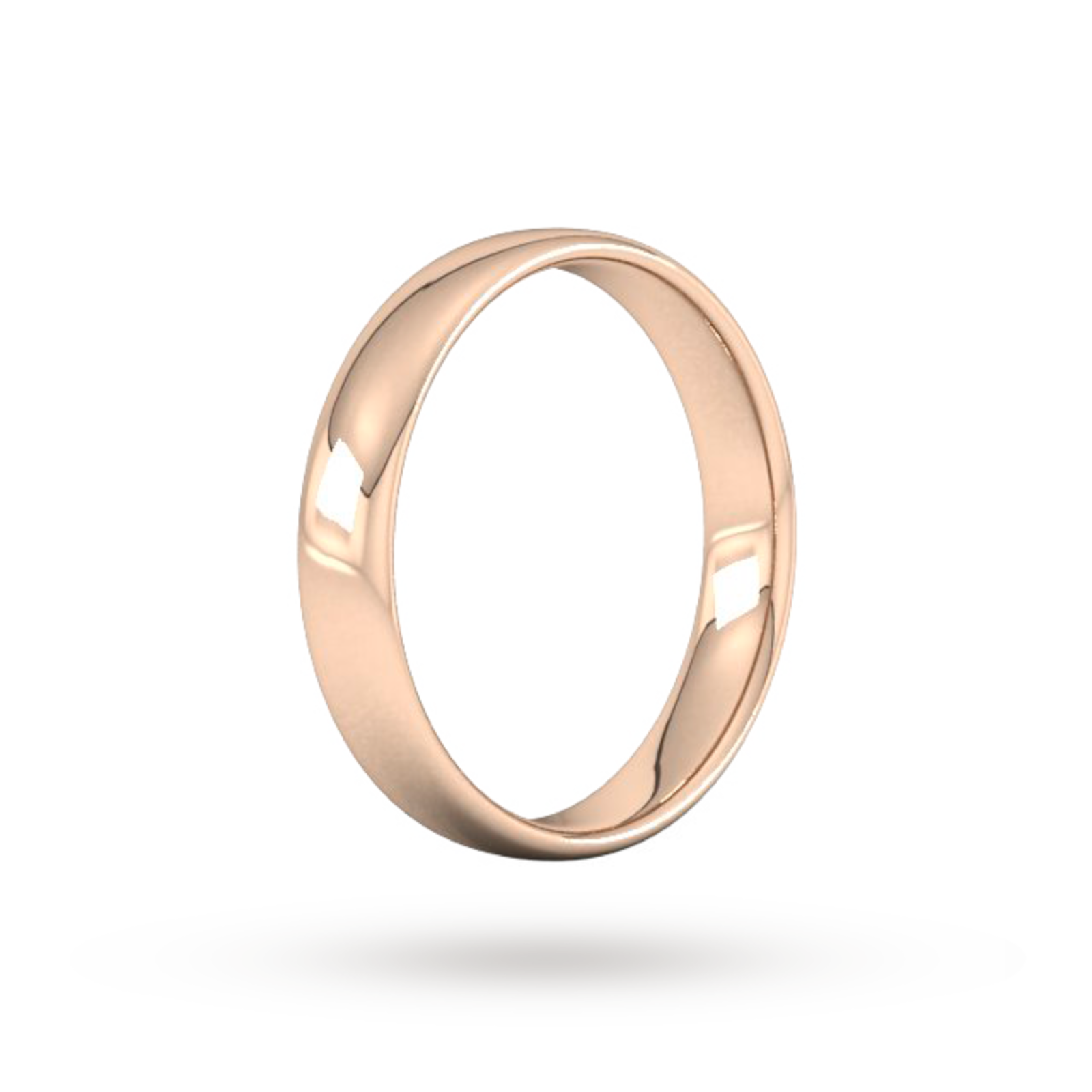 Goldsmiths 4mm Slight Court Standard Wedding Ring In 18 Carat Rose Gold ...