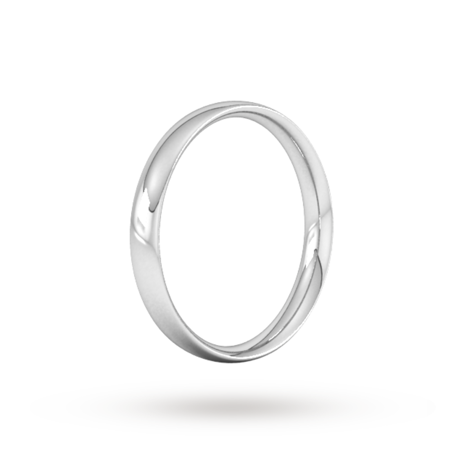 Goldsmiths 4mm Traditional Court Standard Wedding Ring In Sterling ...