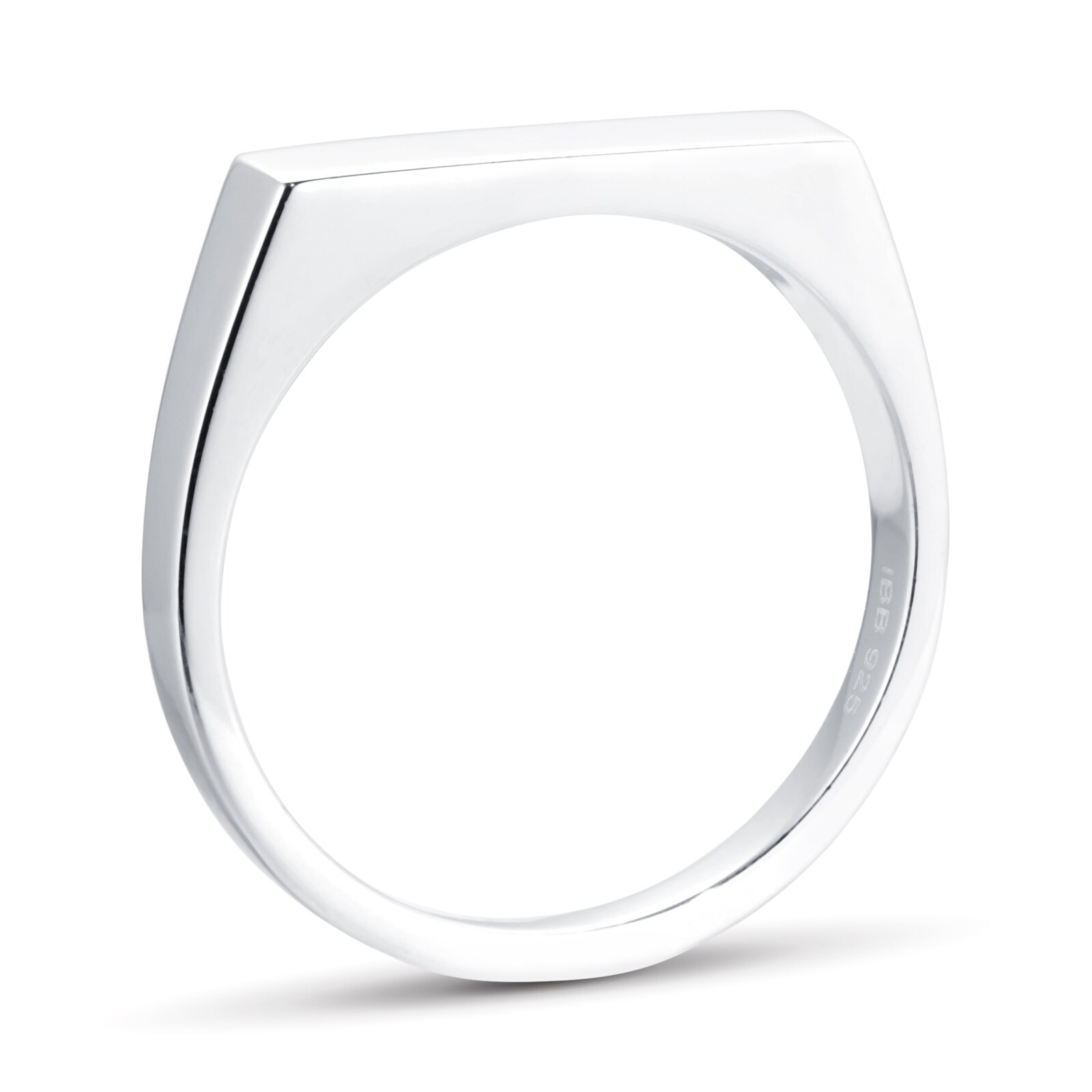 Goldsmiths Silver Rectangle Shaped Signet Ring 8.81.0579 | Goldsmiths