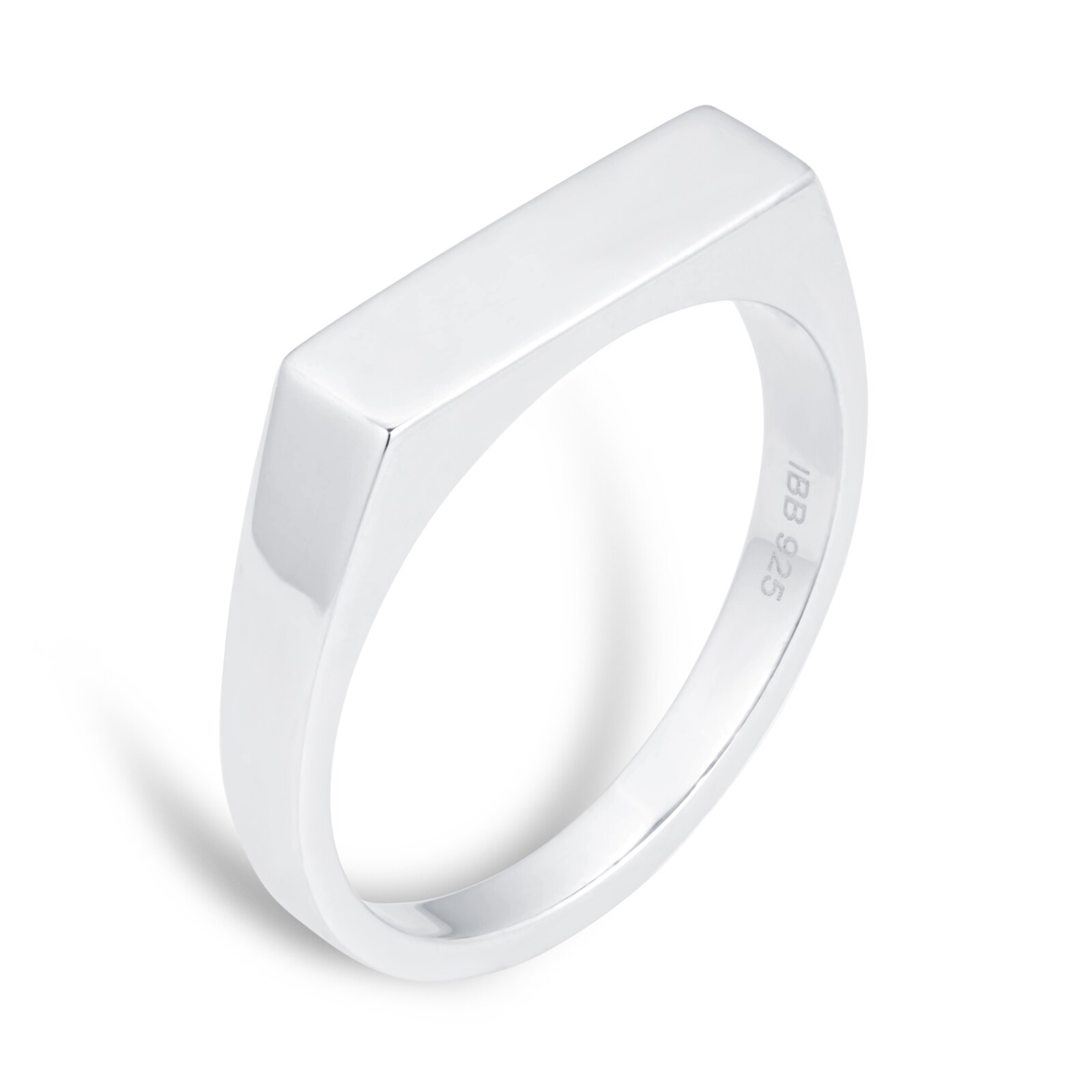 Goldsmiths Silver Rectangle Shaped Signet Ring 8.81.0579 | Goldsmiths