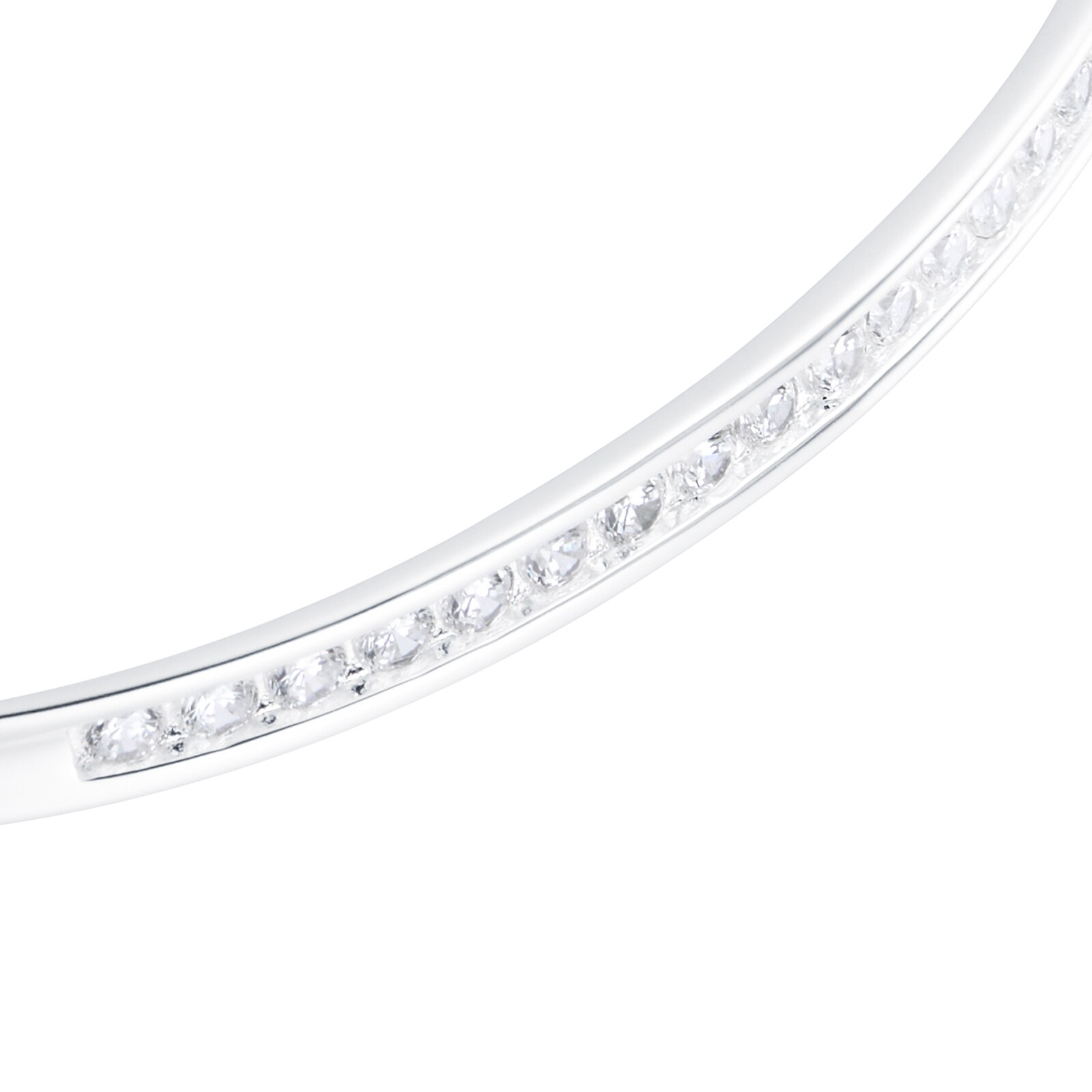 Goldsmiths Silver Cubic Zirconia Bangle 8.37.2253 | Goldsmiths