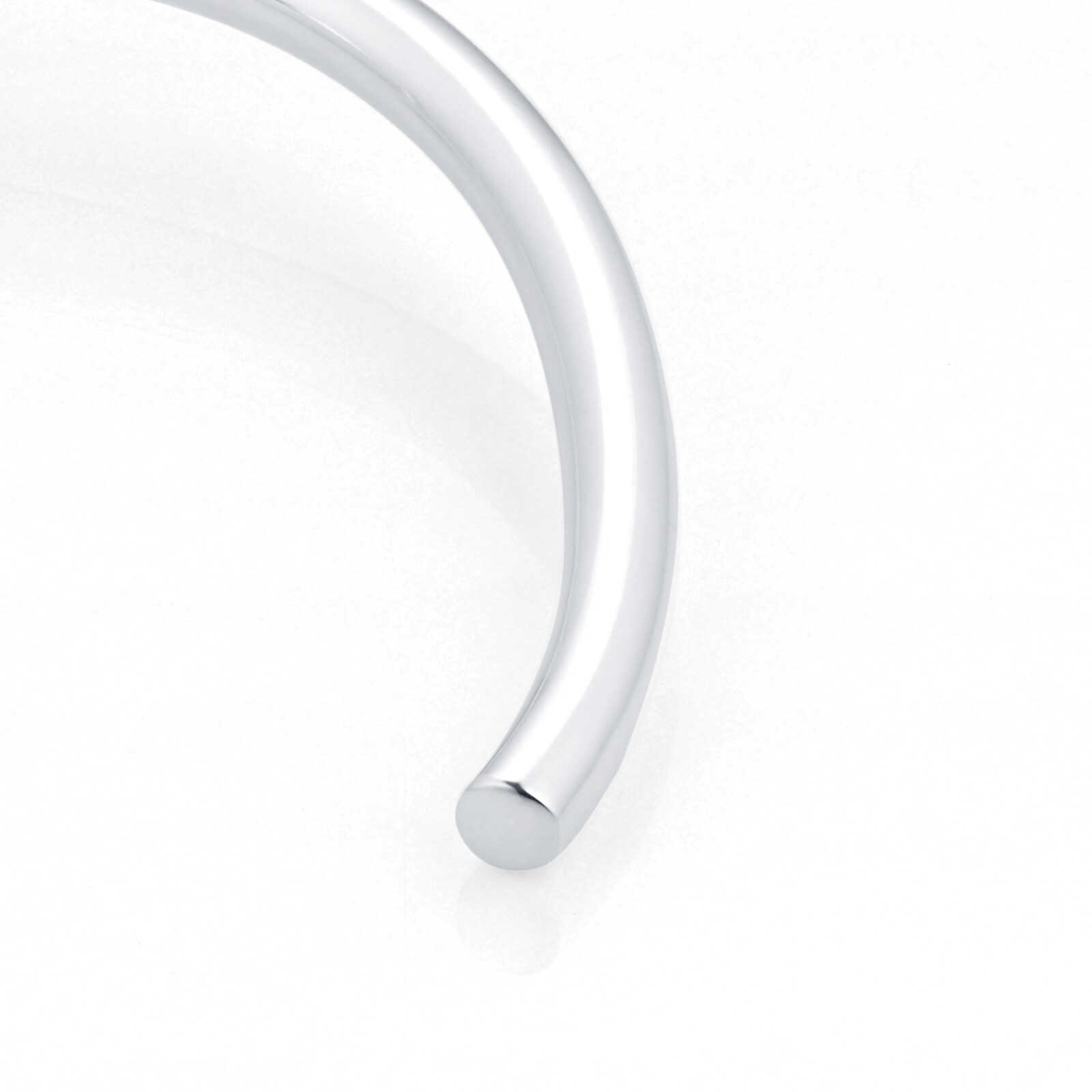 Goldsmiths Silver Torque Wave Bangle STQB3GS | Goldsmiths