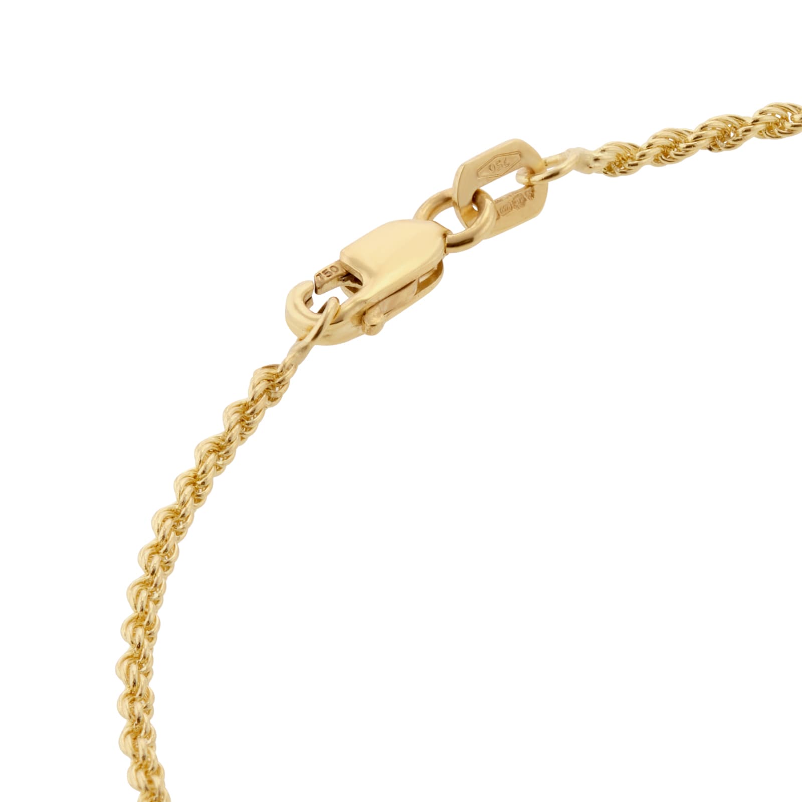 Goldsmiths 18ct Yellow Gold Thin Rope Bracelet 7.29.3832. | Goldsmiths