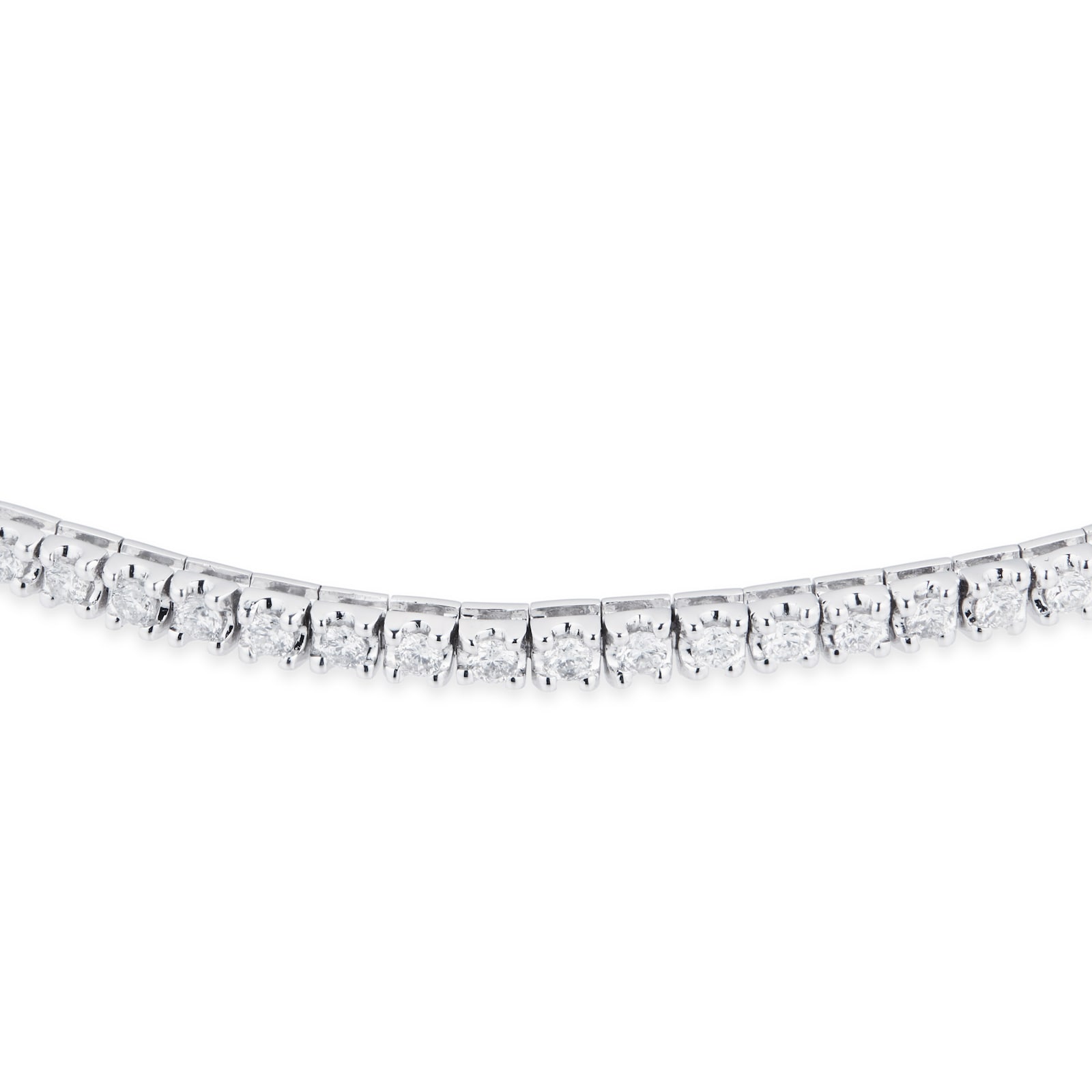 Goldsmiths 18ct White Gold 1.00ct Diamond Bracelet OSJ0388 | Goldsmiths
