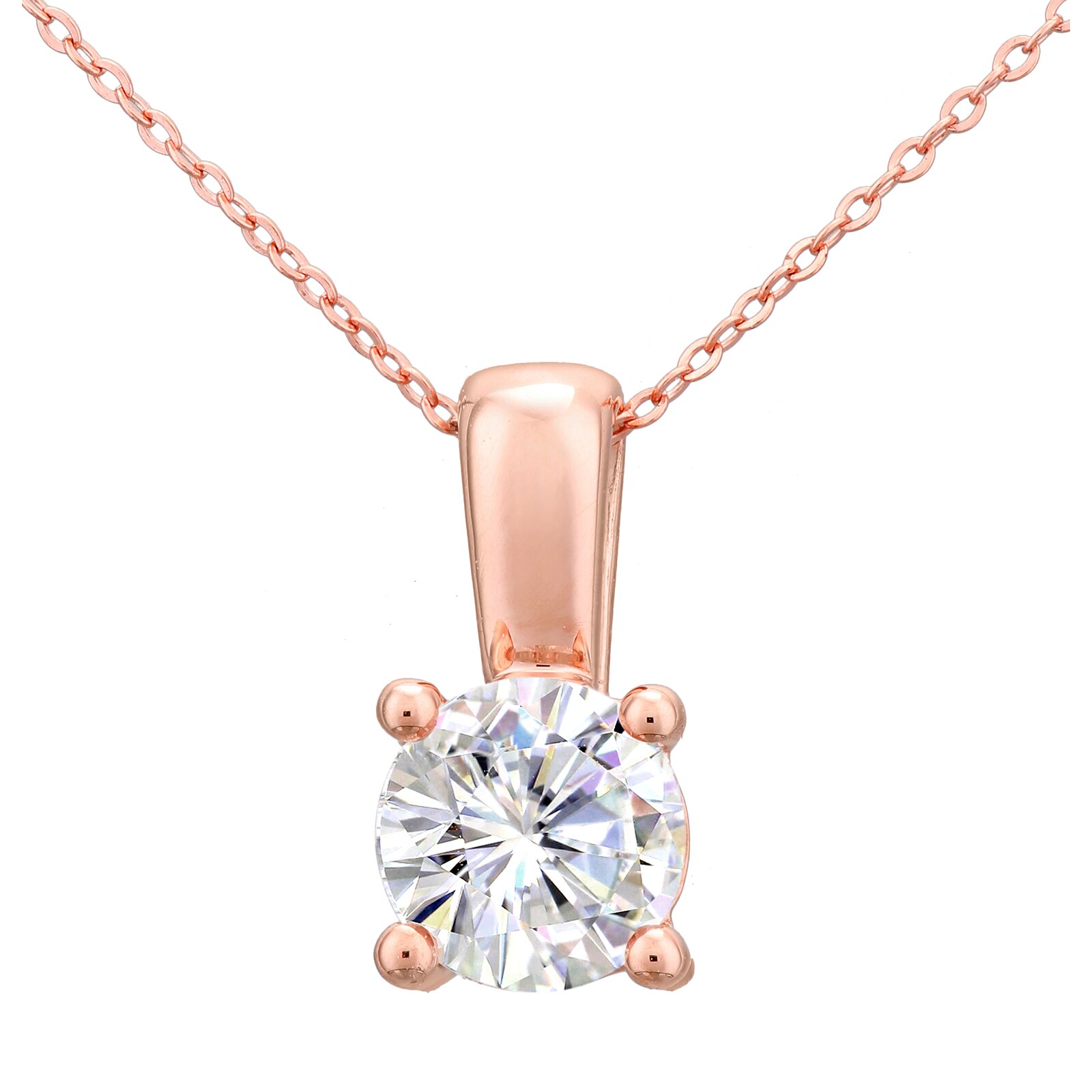 Rose Gold Necklaces for Women, Diamond & Rose Gold Pendants for Sale UK ...