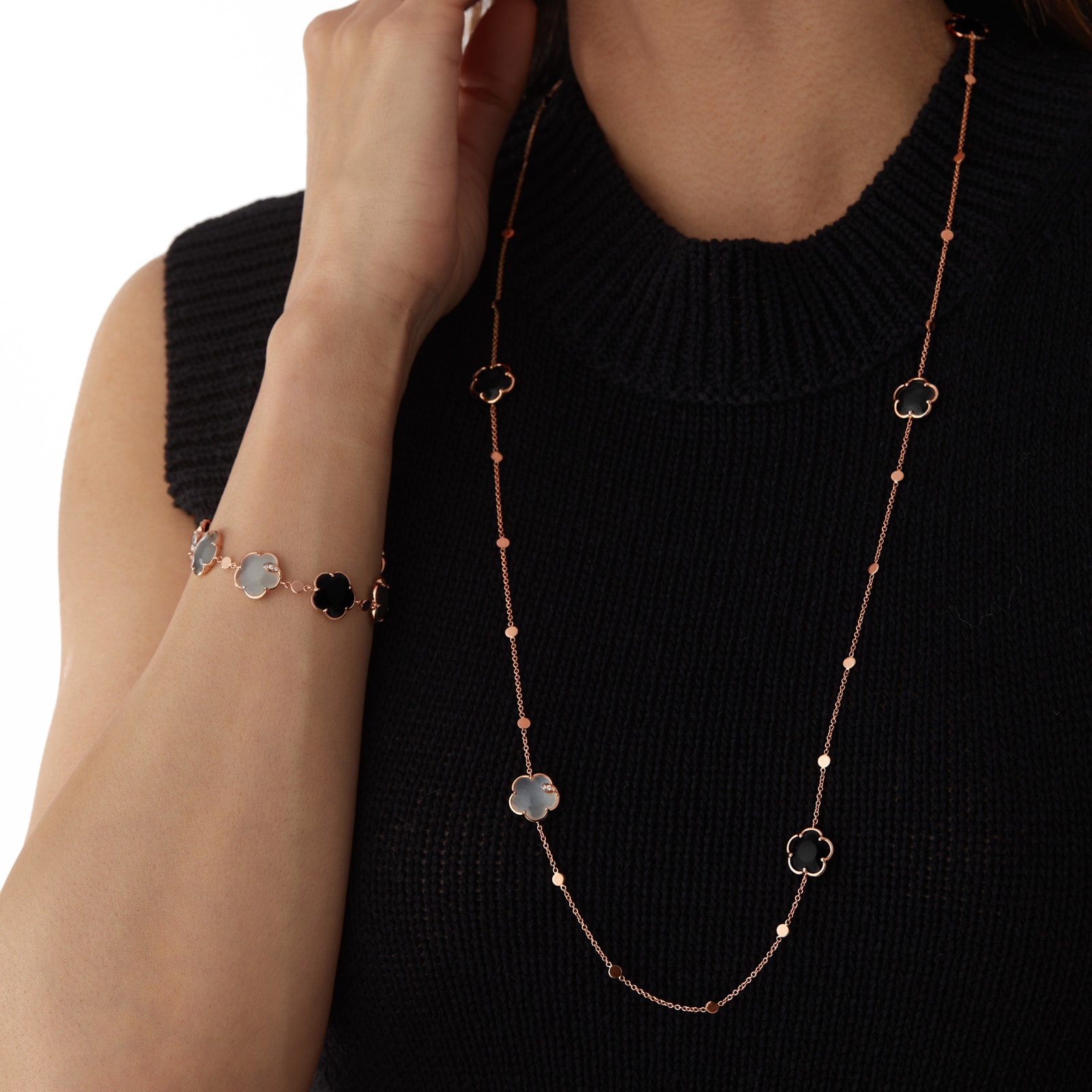 Pasquale Bruni Bouquet Lunaire Sautoir in 18ct Rose Gold with ...