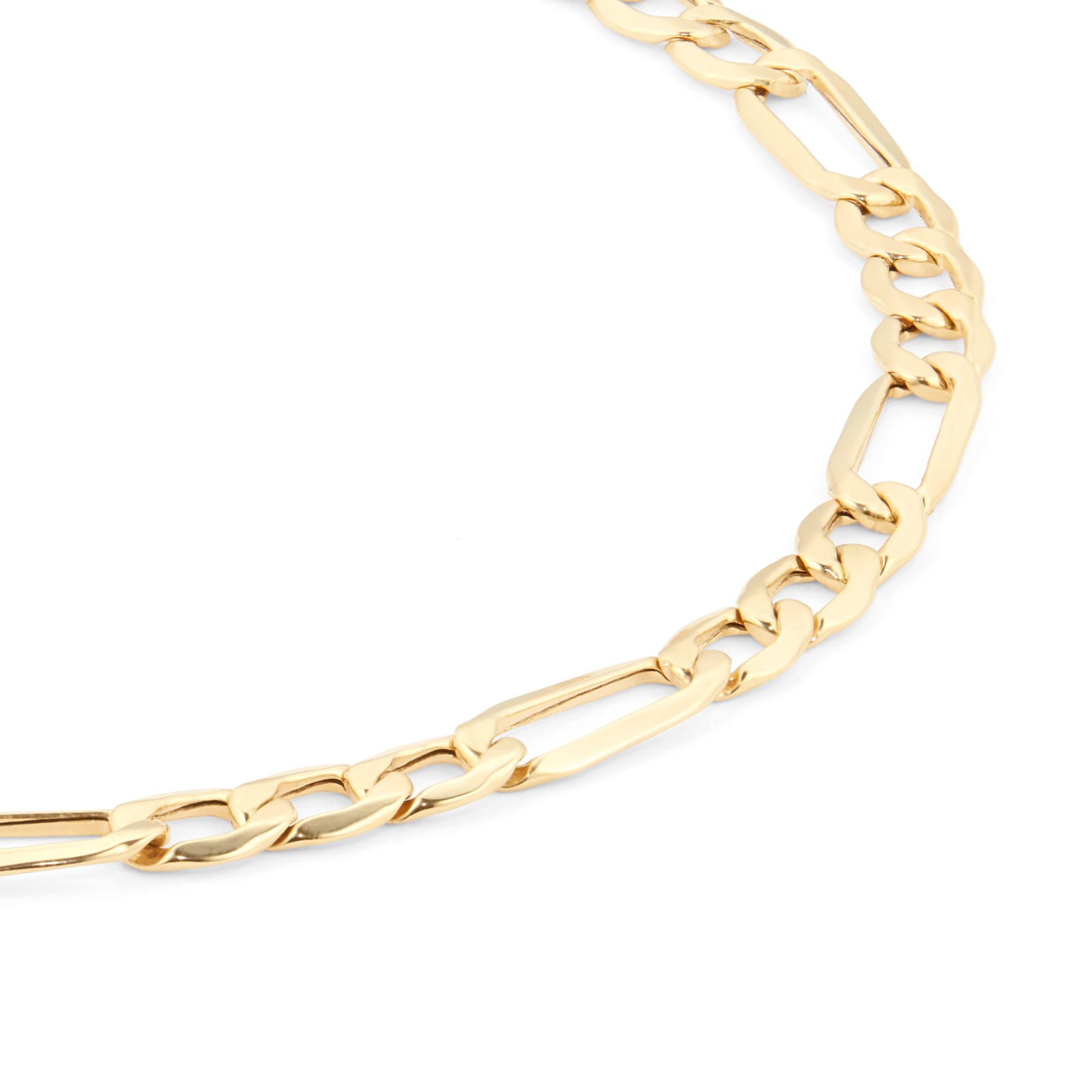 Goldsmiths 9ct Yellow Gold Figaro Chain HOL FIG 100 20" | Goldsmiths