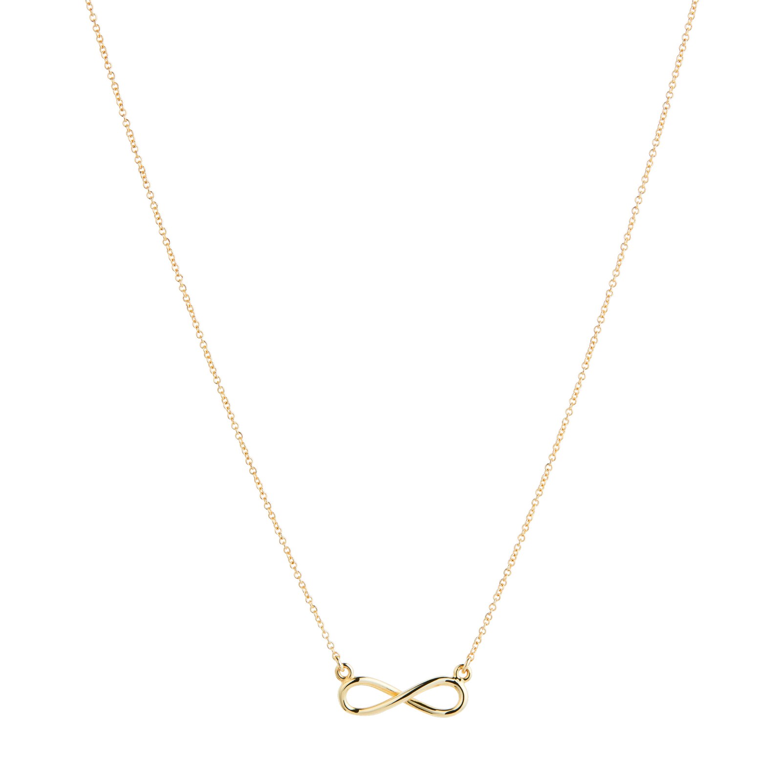 Goldsmiths 9ct Yellow Gold Infinity Pendant GCC14GS18 | Goldsmiths