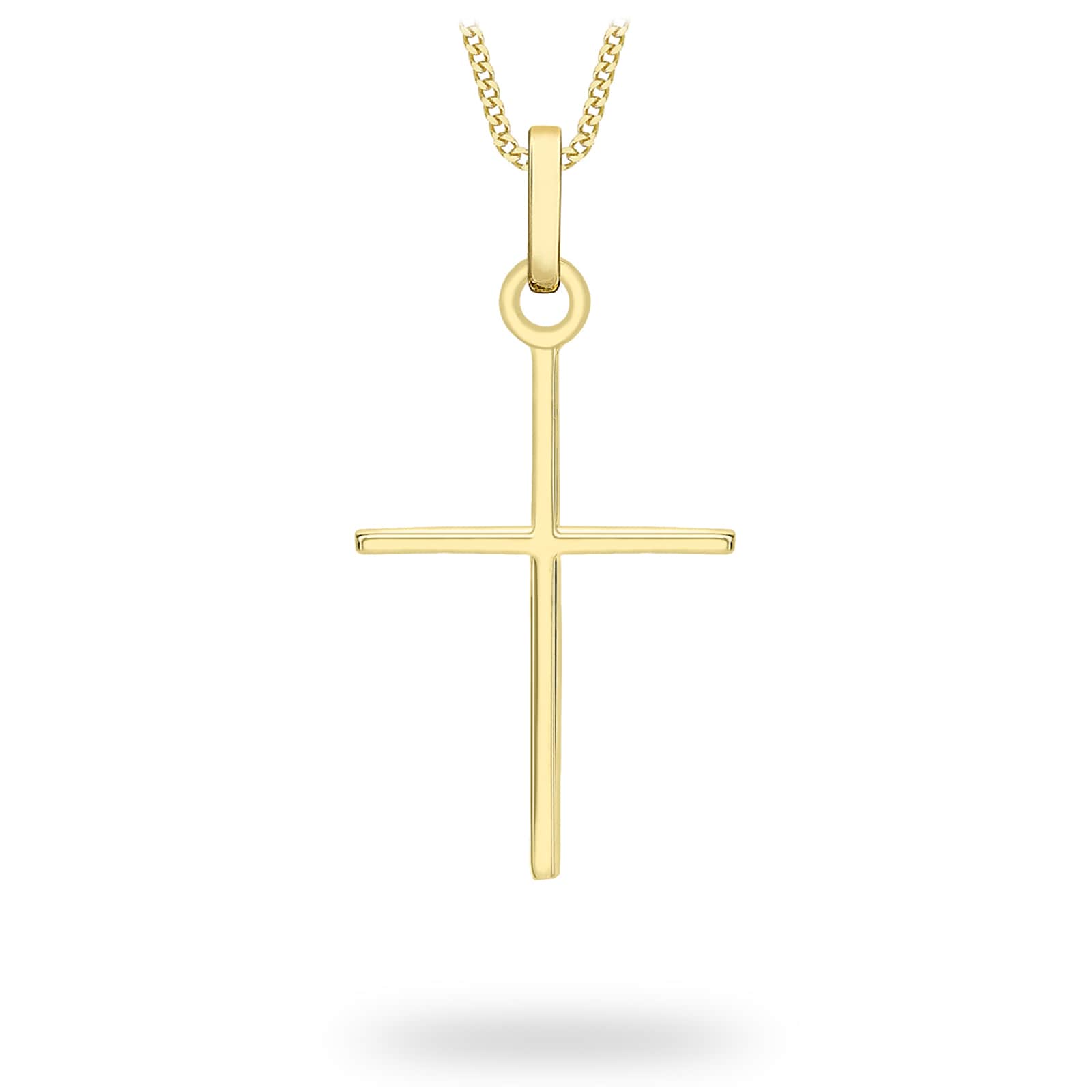 Goldsmiths 9ct Yellow Gold Fancy Cross Pendant 1.46.1344 | Goldsmiths