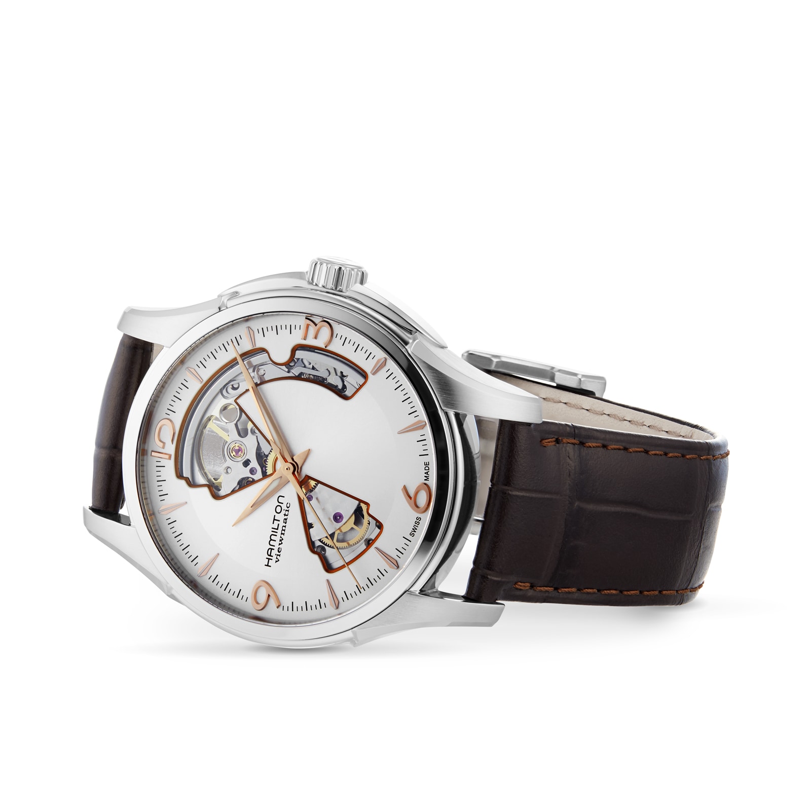 Hamilton Jazzmaster Open Heart Auto 40mm Mens Watch Silver H32565555 ...