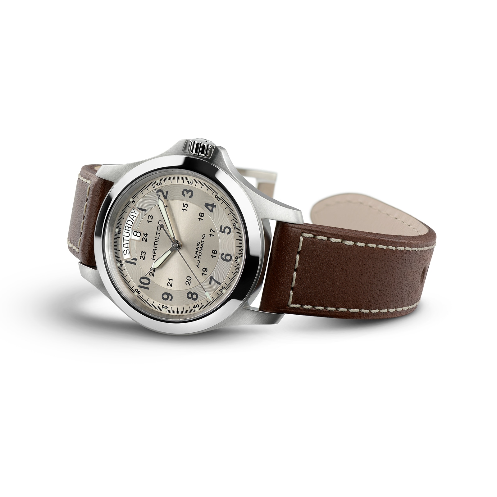 Hamilton Khaki Field King Auto 40mm Mens Watch Champagne H64455523 ...