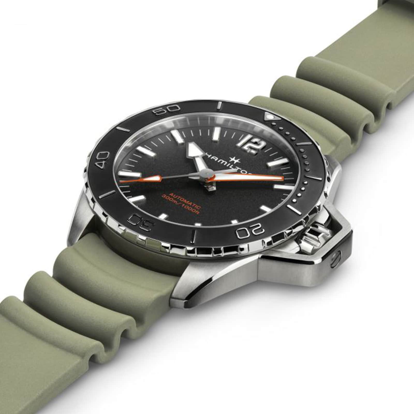 Hamilton Khaki Navy Frogman 46mm Mens Watch Black H77825331 | Goldsmiths