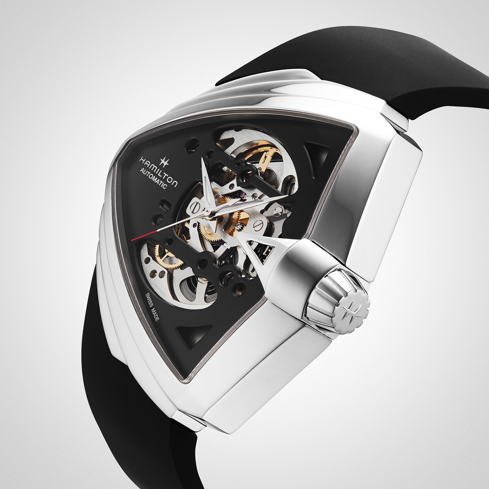 Hamilton Ventura XXL Skeleton Auto 45.5mm X 46mm Mens Watch H24625330 ...