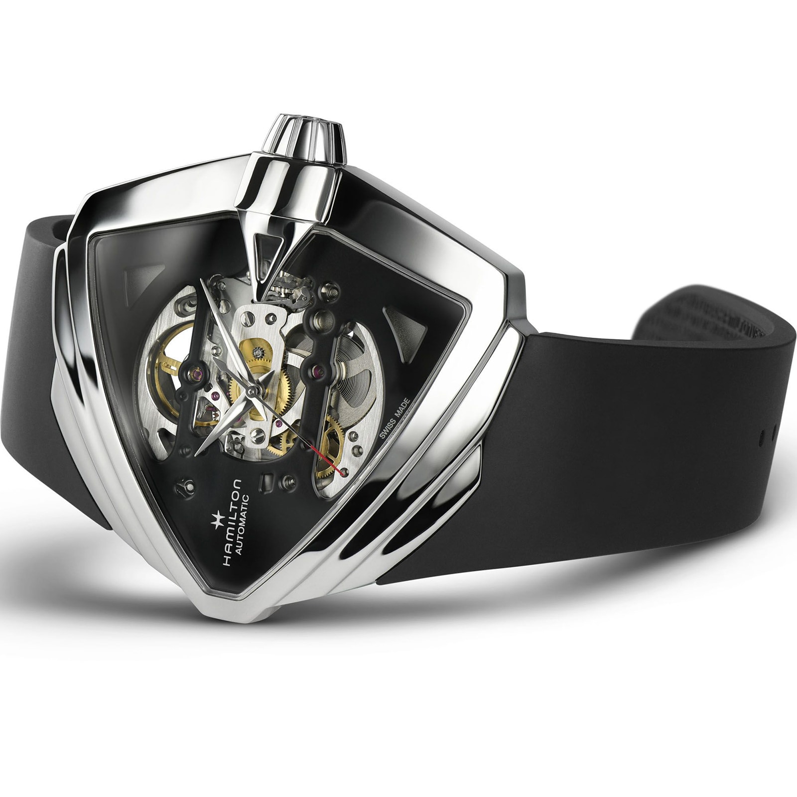 Hamilton Ventura XXL Skeleton Auto 45.5mm X 46mm Mens Watch H24625330 ...