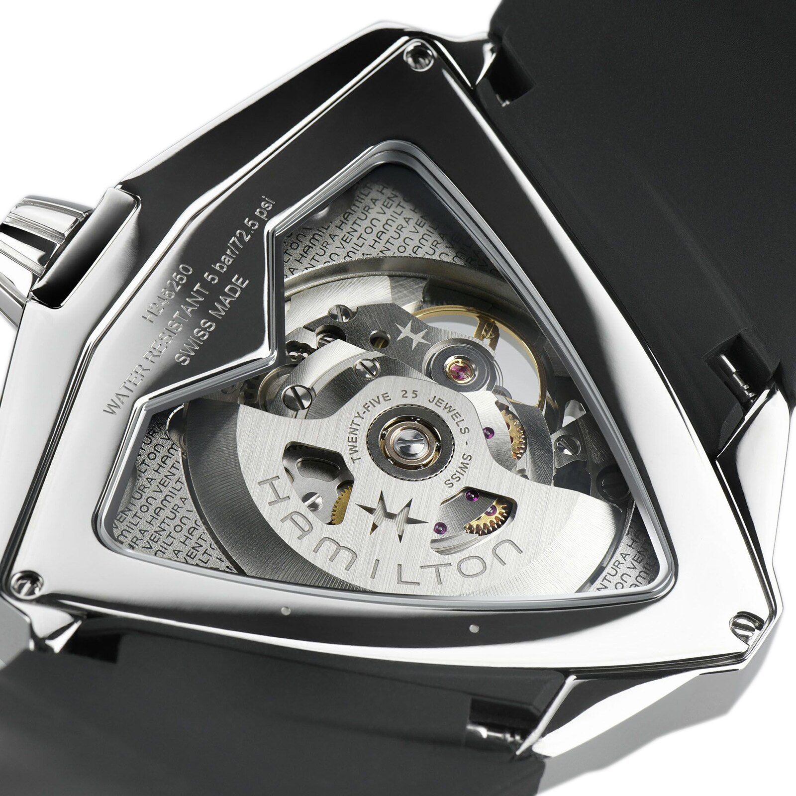 Hamilton Ventura XXL Skeleton Auto 45.5mm X 46mm Mens Watch H24625330 ...
