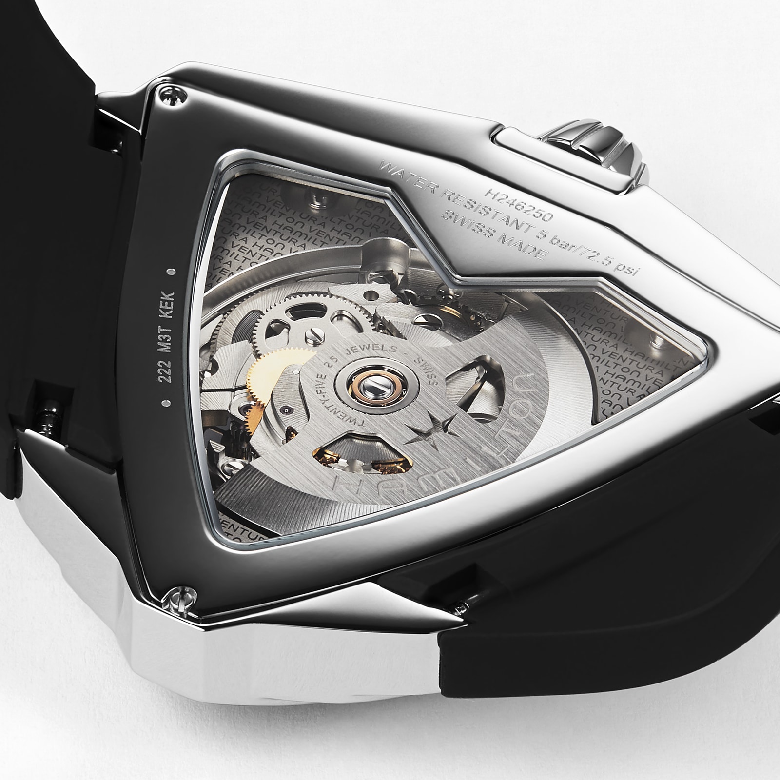 Hamilton Ventura XXL Skeleton Auto 45.5mm X 46mm Mens Watch H24625330 ...