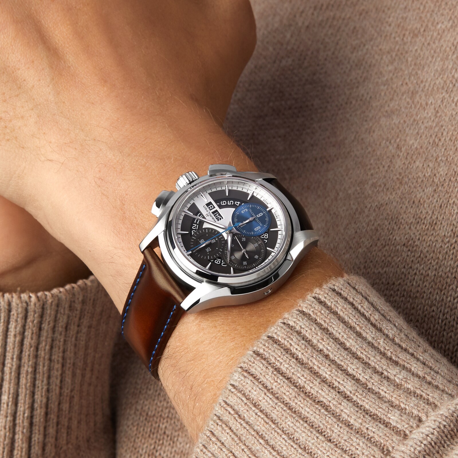 Hamilton Jazzmaster Face 2 Face III Limited Edition 44mm Mens Watch ...