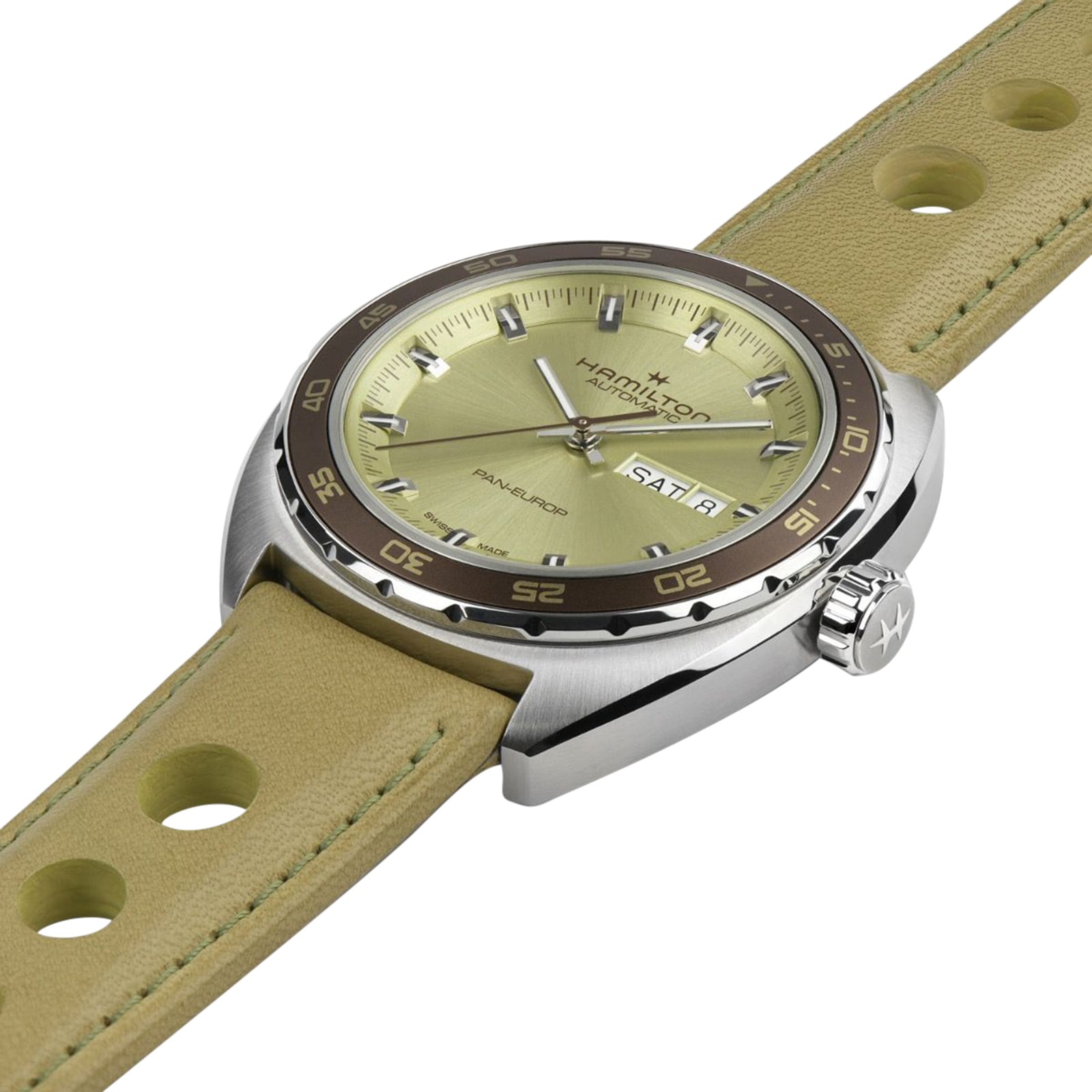 Hamilton American Classic Pan Europ Day Date Automatic 42mm Mens Watch ...