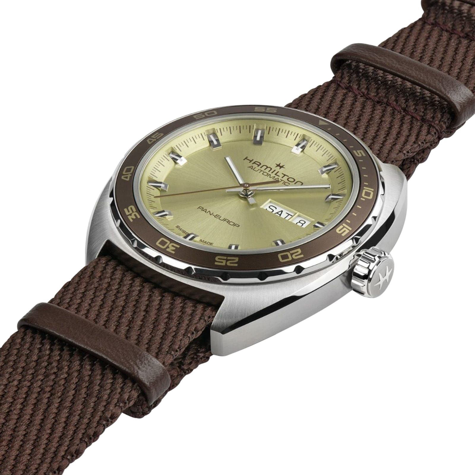 Hamilton American Classic Pan Europ Day Date Automatic 42mm Mens Watch ...