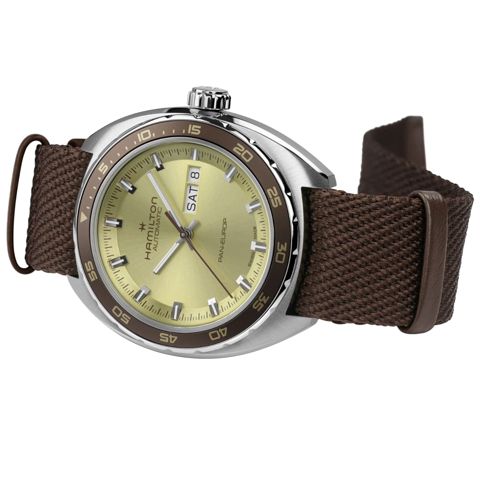 Hamilton American Classic Pan Europ Day Date Automatic 42mm Mens Watch ...
