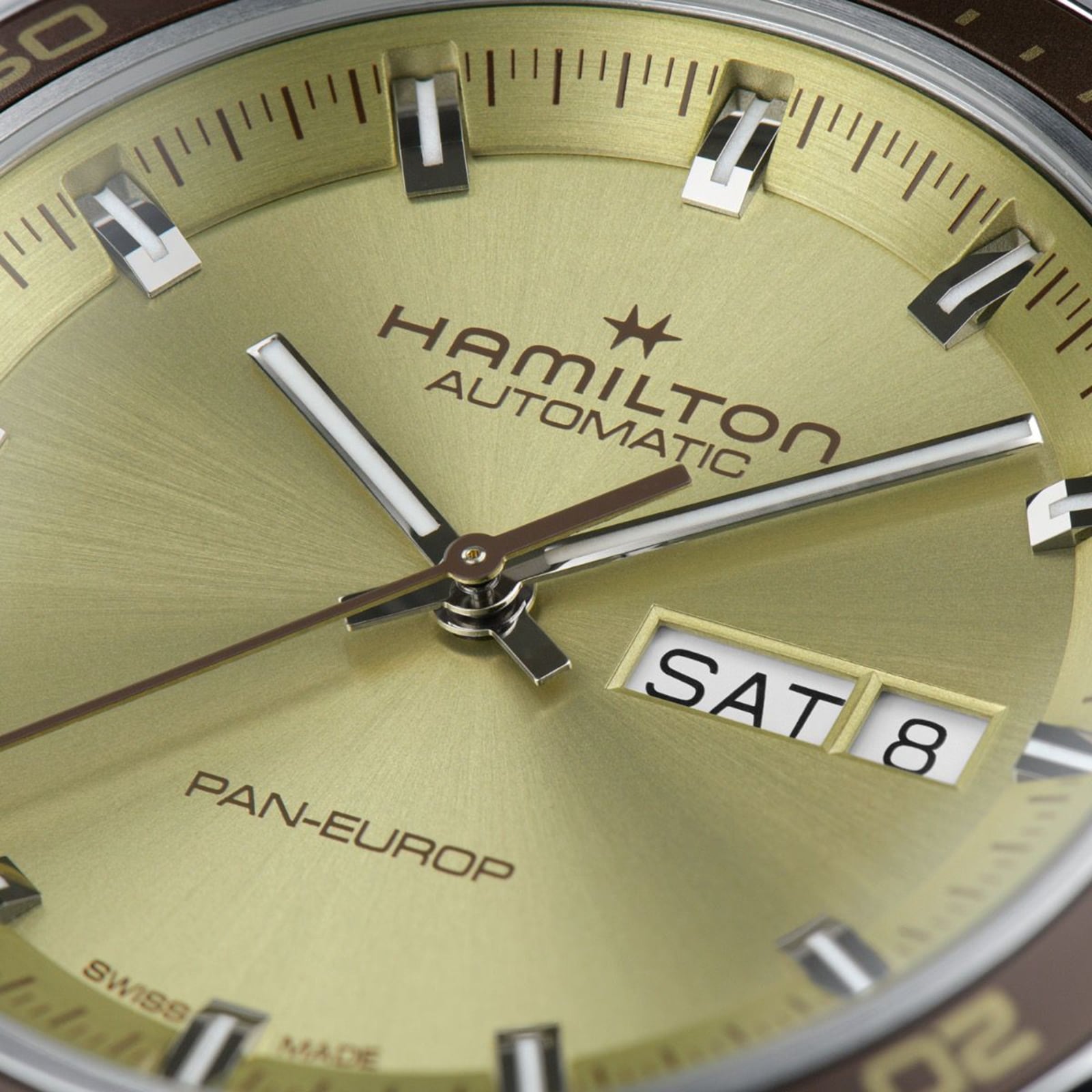 Hamilton American Classic Pan Europ Day Date Automatic 42mm Mens Watch ...