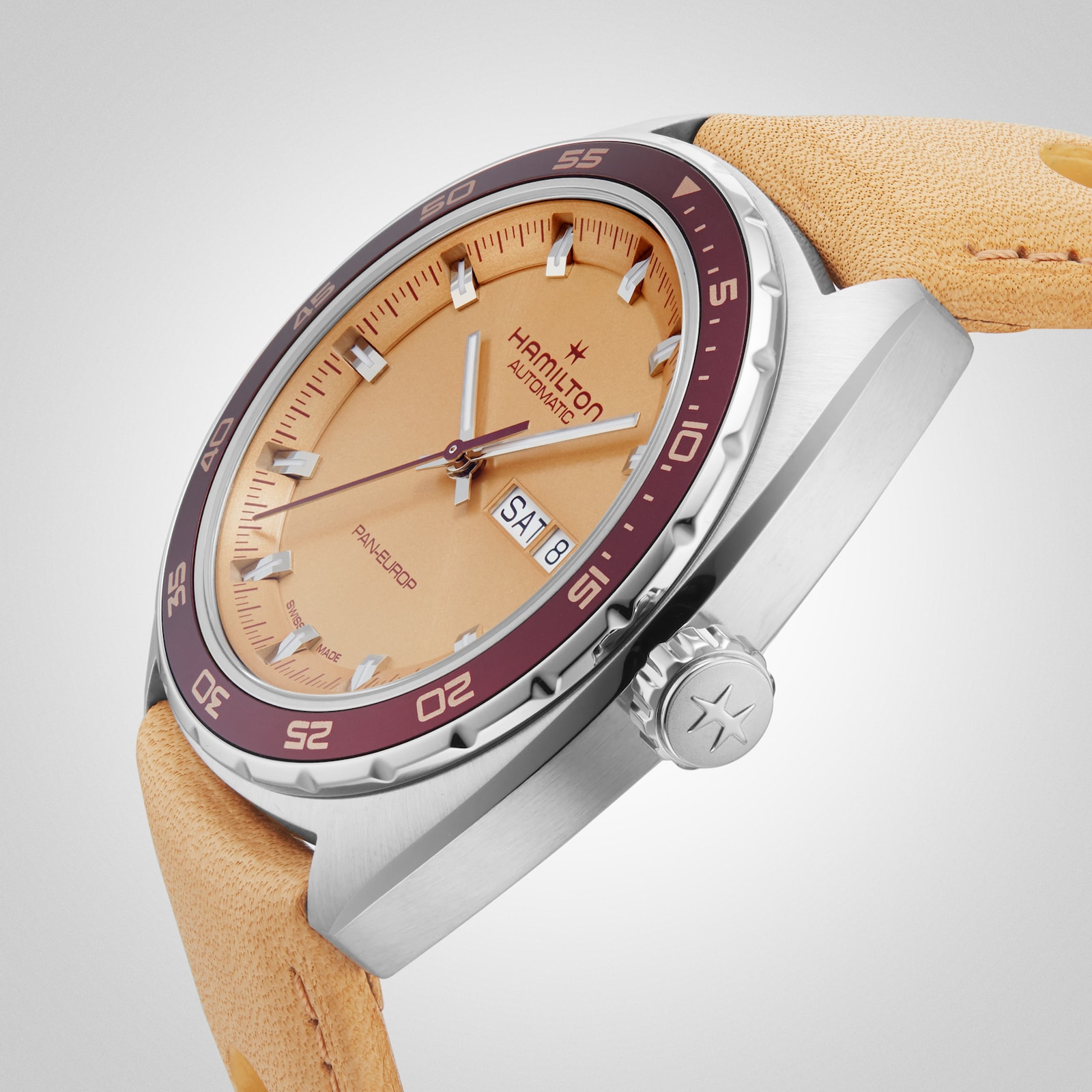 Hamilton American Classic Pan Europ Day Date Automatic 42mm Mens Watch ...