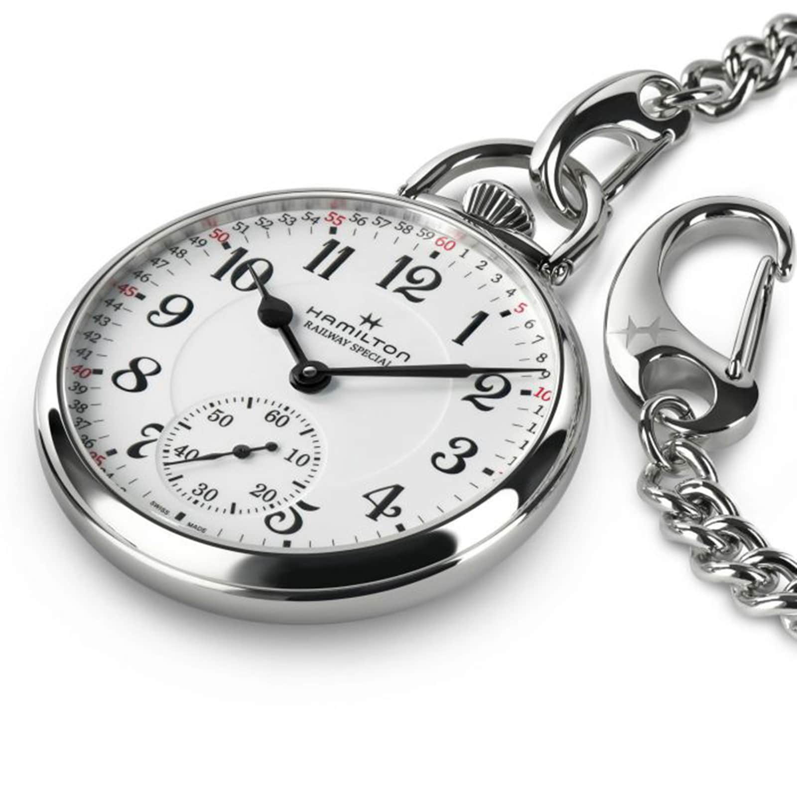 Hamilton American Classic Railroad 50mm Pocket Watch H40819110 | Goldsmiths