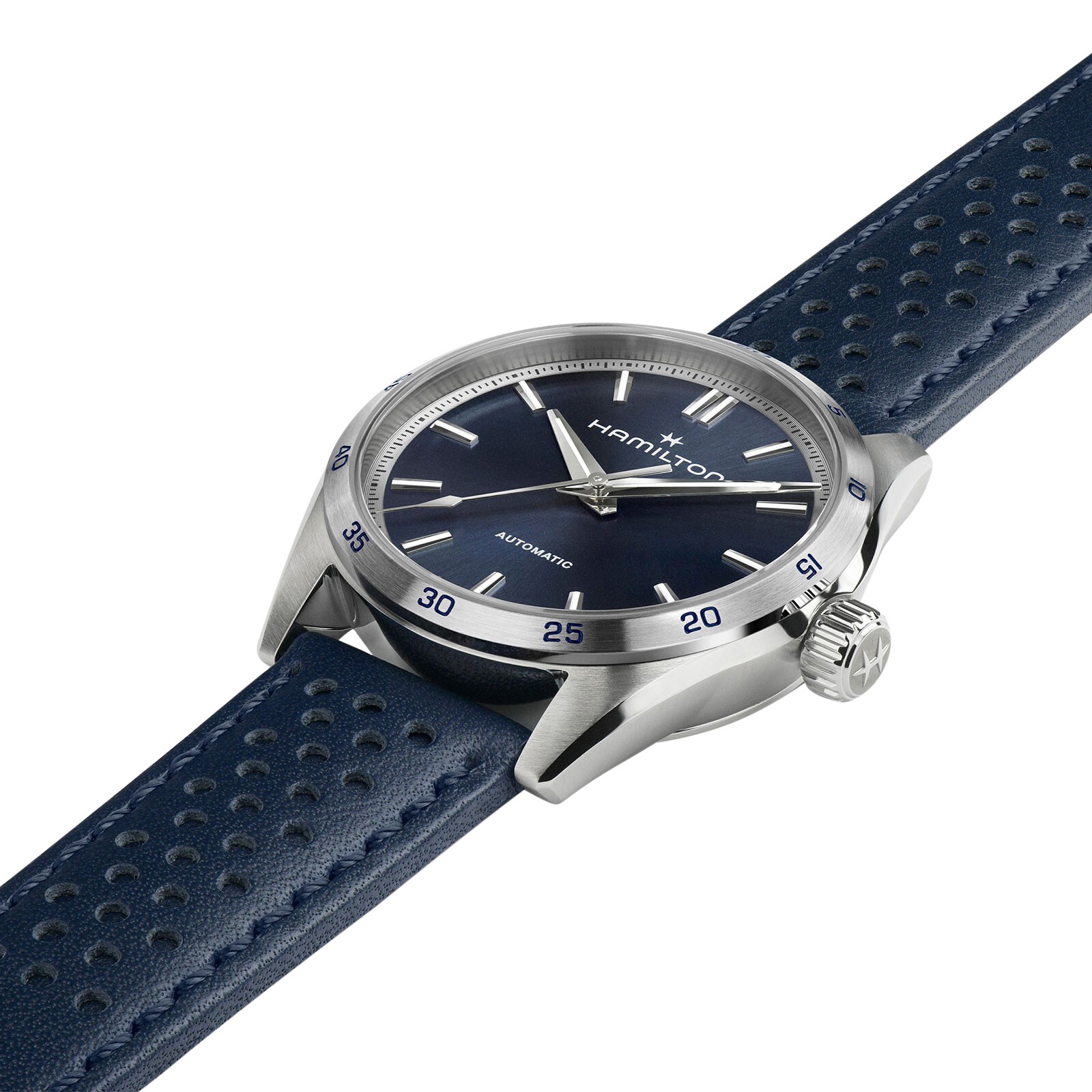 Hamilton Jazzmaster Performer Automatic 38mm Mens Watch Blue H36215640 ...