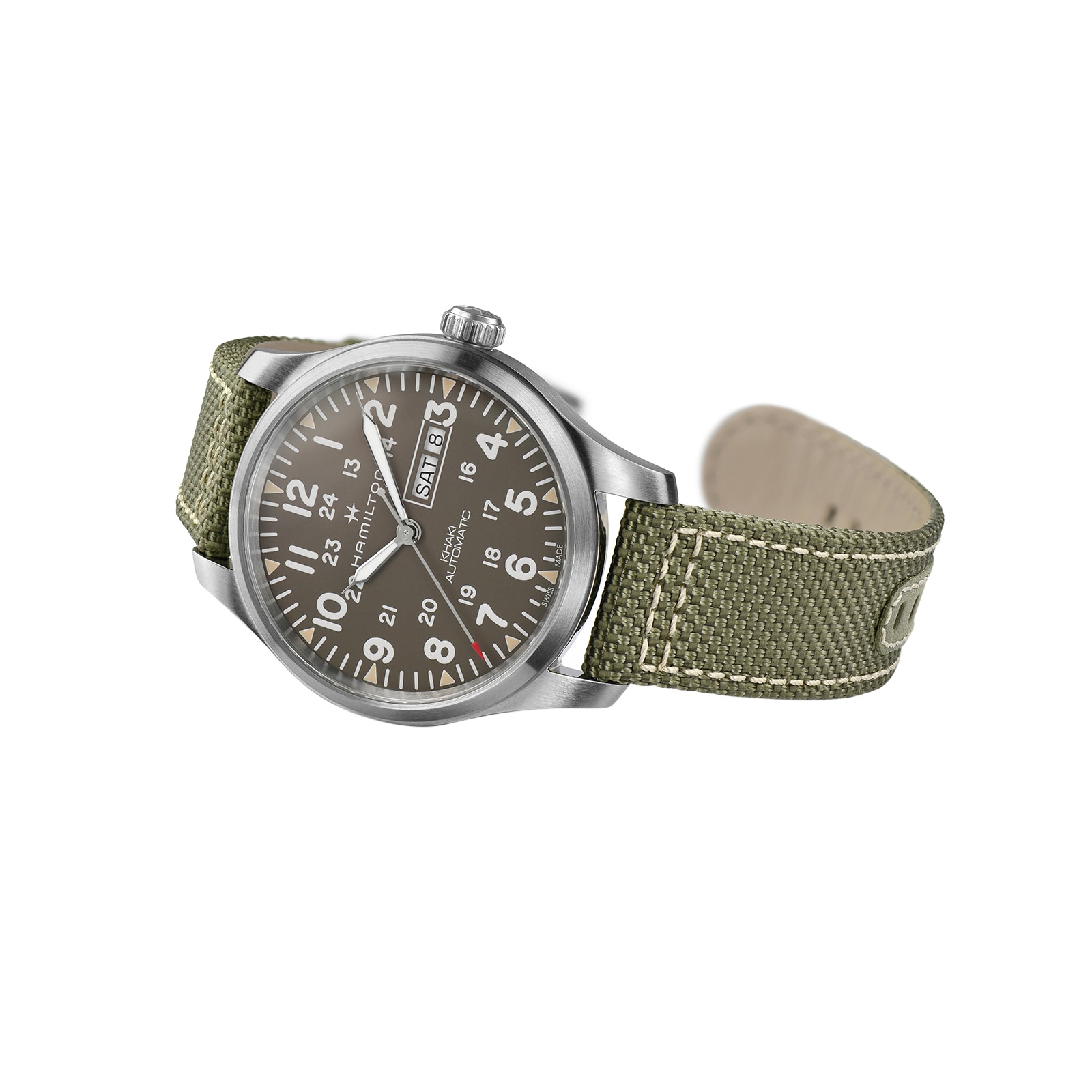 Hamilton Khaki Field DAY DATE Automatic 42mm Mens Watch H70535081 ...
