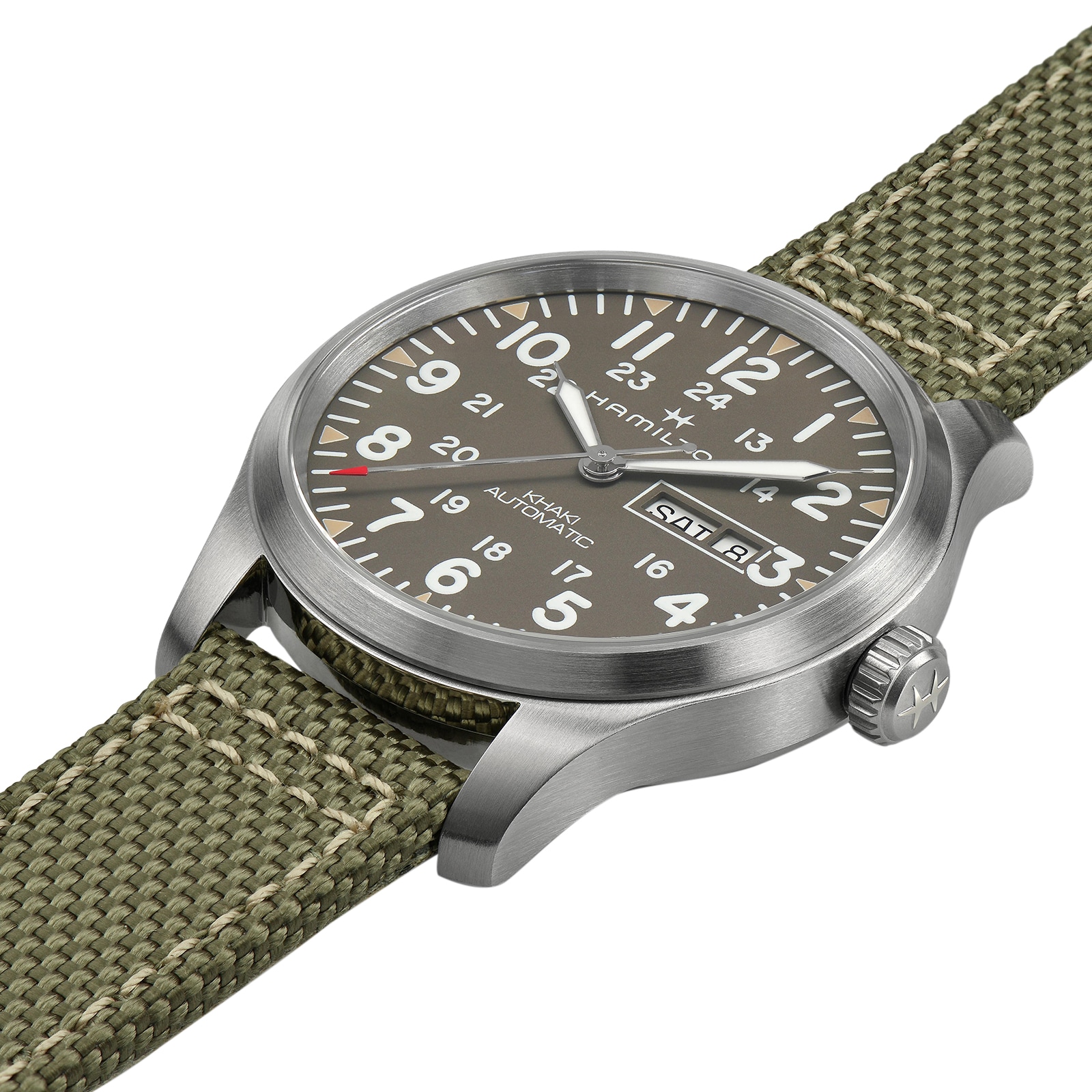 Hamilton Khaki Field DAY DATE Automatic 42mm Mens Watch H70535081 ...