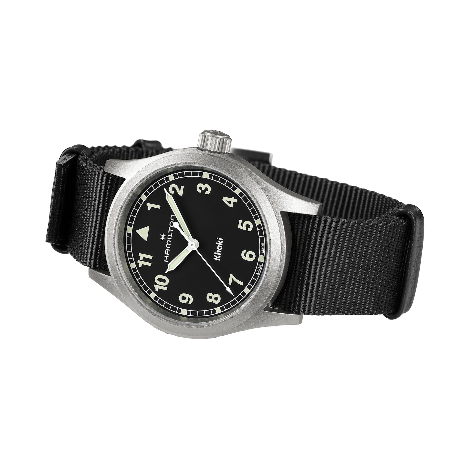 Hamilton Khaki Field 38mm Unisex Watch Black H69401430 | Goldsmiths