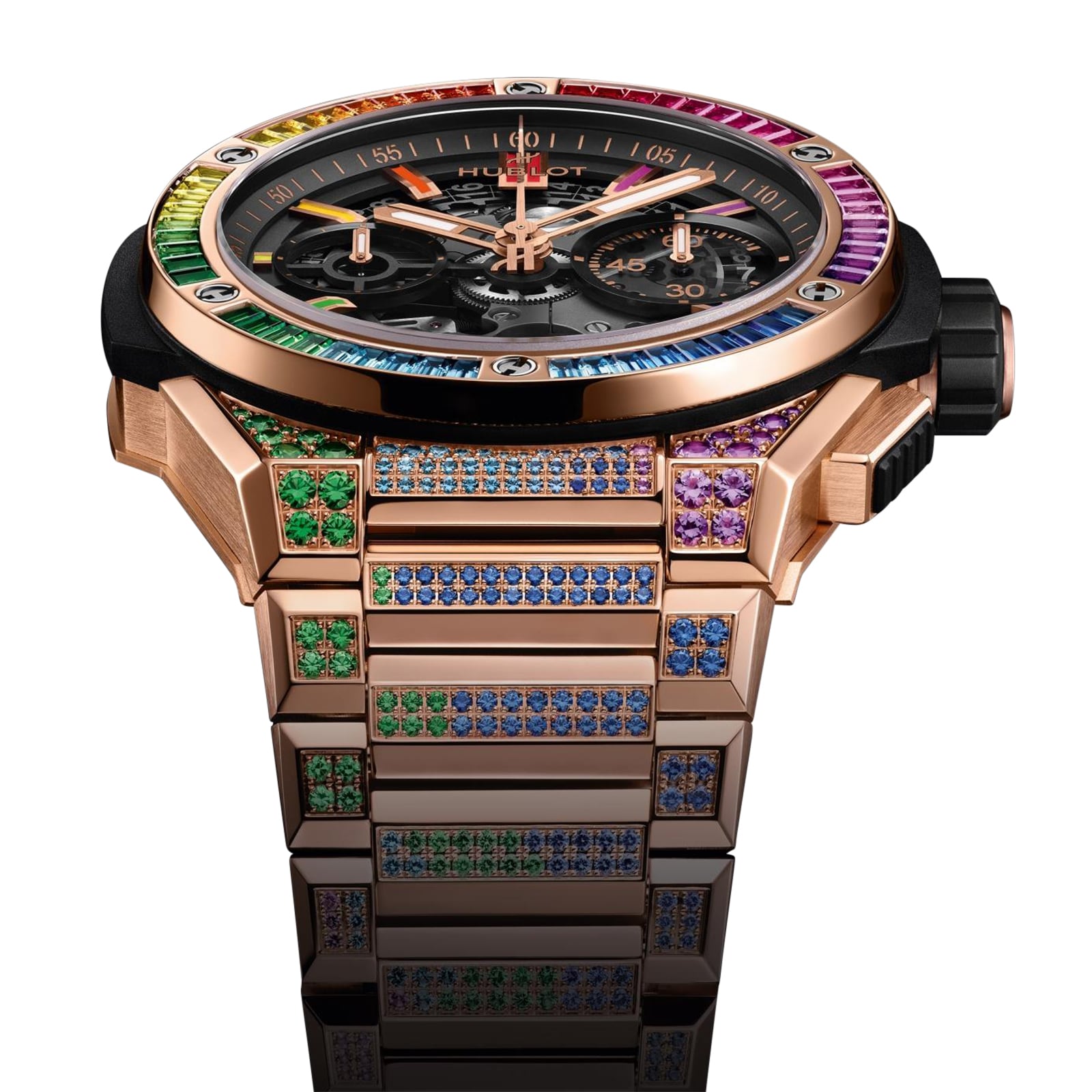 Hublot Big Bang Intergrated King Gold Rainbow 42mm 451.OX.1180.OX.3999 ...