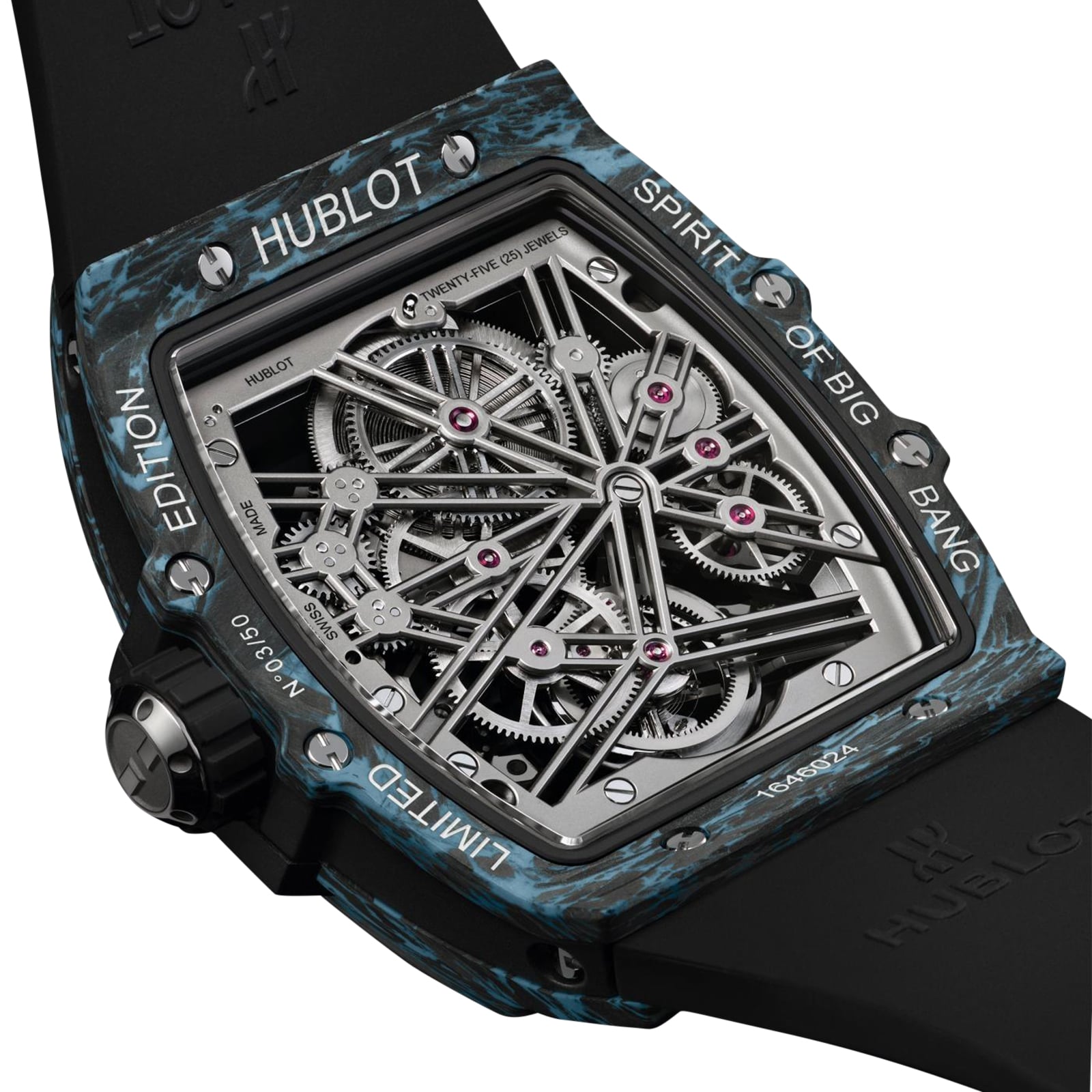 Hublot Spirit Of Big Bang Tourbillon Carbon Sky Blue 42mm 645.QL.5117 ...