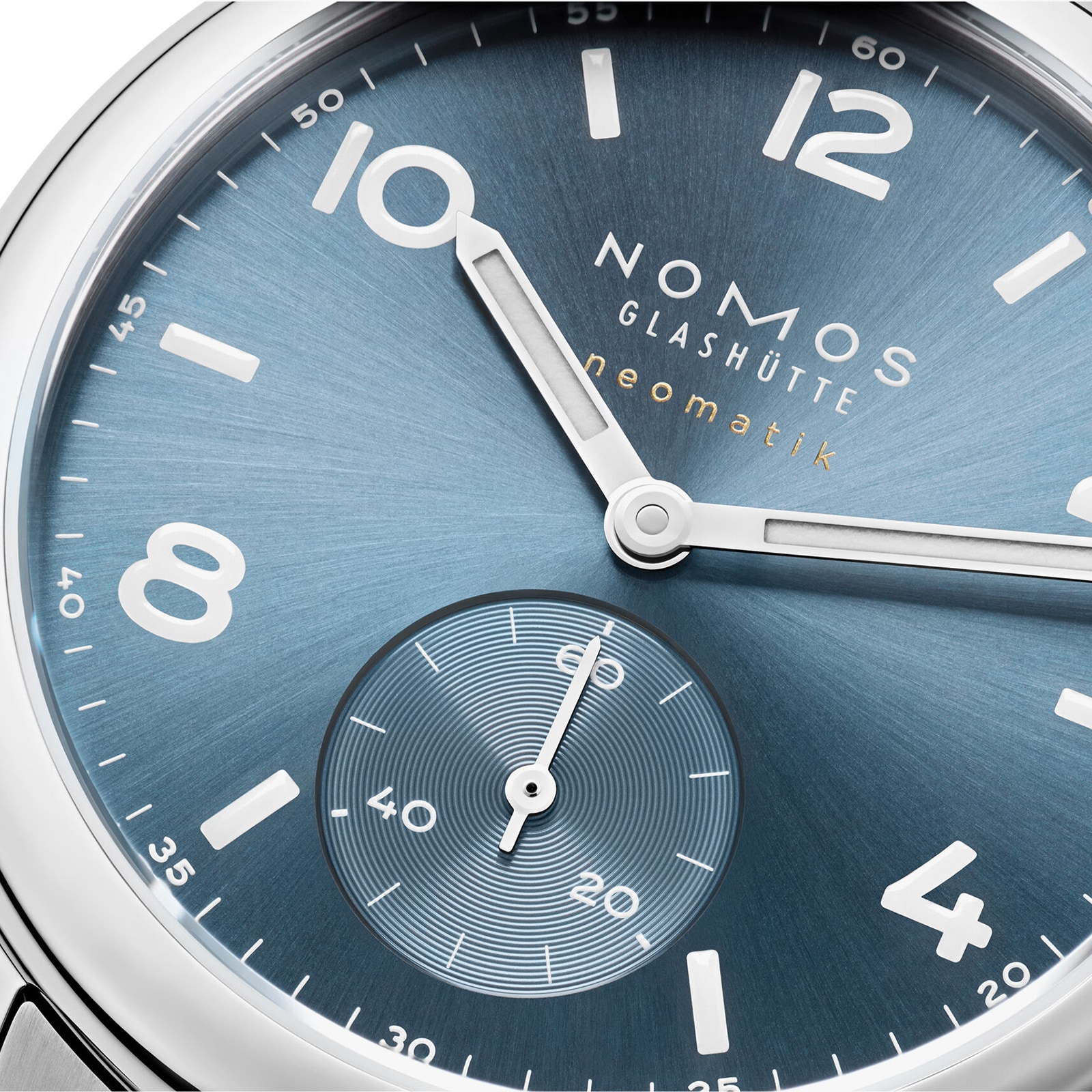 NOMOS Glashutte Club Sport Neomatik Polar 37mm 750 | Watches Of Switzerland UK