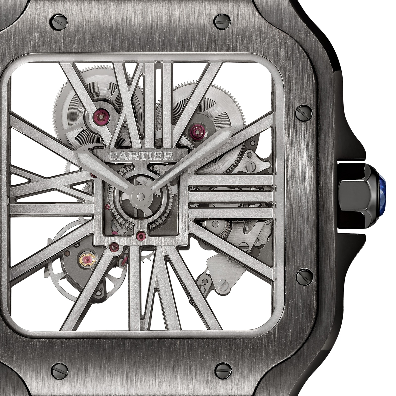 Cartier Santos De Cartier Skeleton Watch WHSA0009 | Goldsmiths