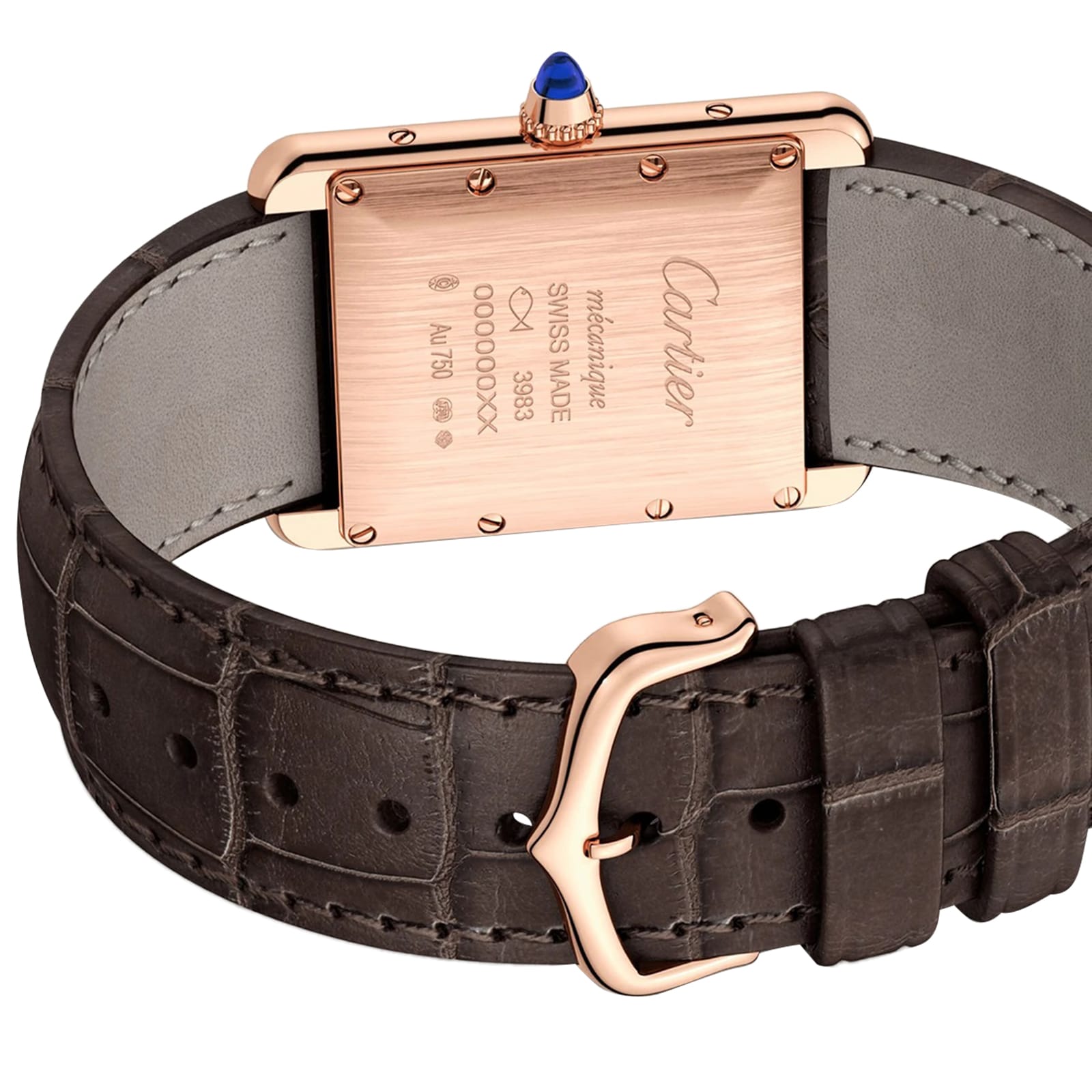 Cartier Tank Louis Cartier watch, large model, Manufacture mechanical ...