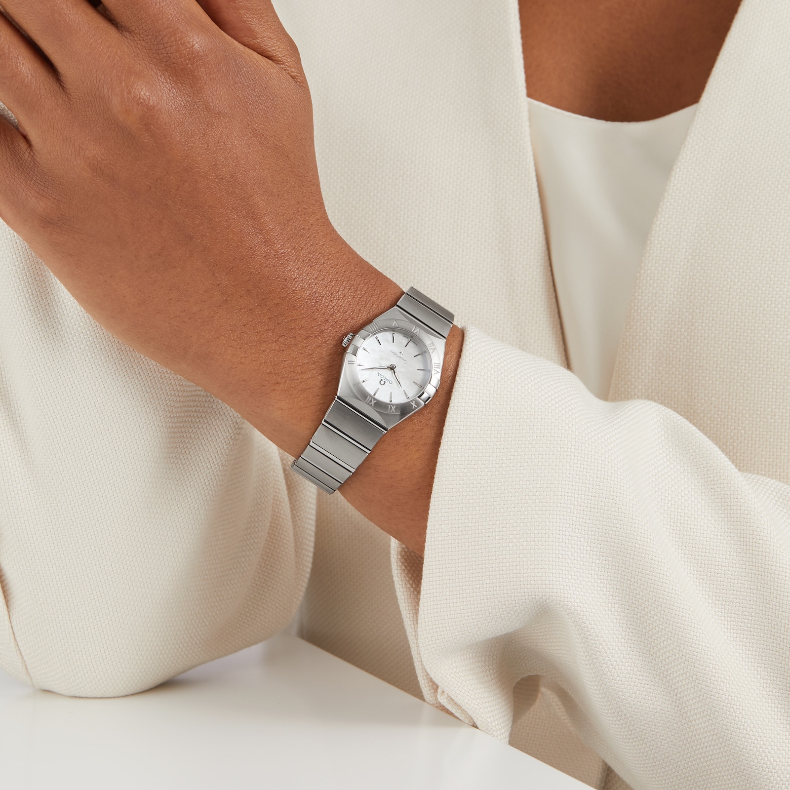 Omega Constellation Manhattan 28mm Ladies Watch O13110286005001 ...