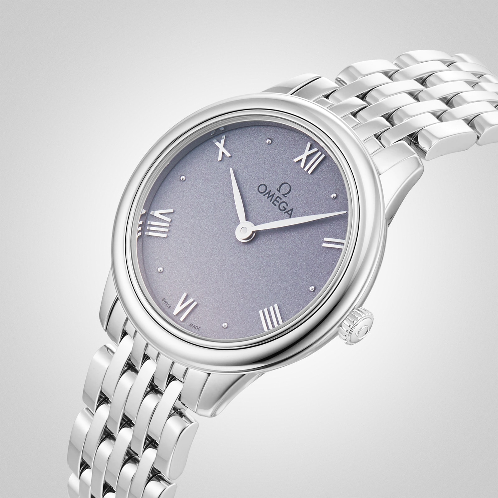 Omega De Ville Prestige Quartz 27.5mm Ladies Watch Purple ...