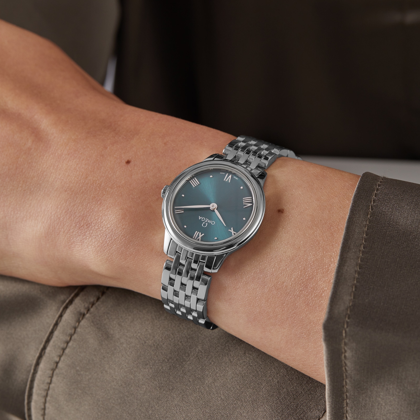 Omega De Ville Prestige Quartz 27.5mm Ladies Watch Green ...