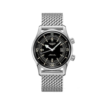 Longines Legend Diver Heritage 42mm Mens Watch L37744506 | Goldsmiths