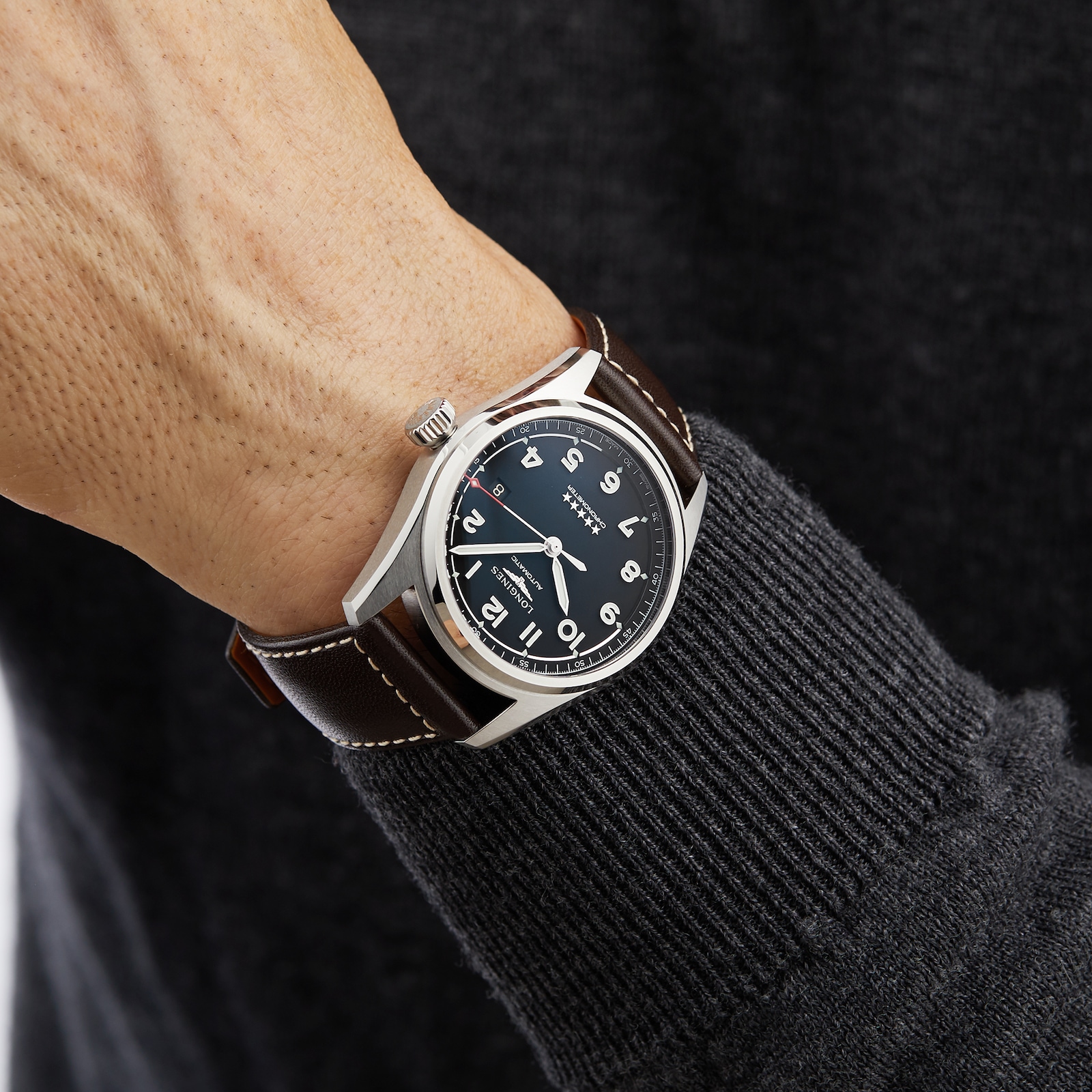 Longines Spirit 40mm Mens Watch L38104530 | Goldsmiths